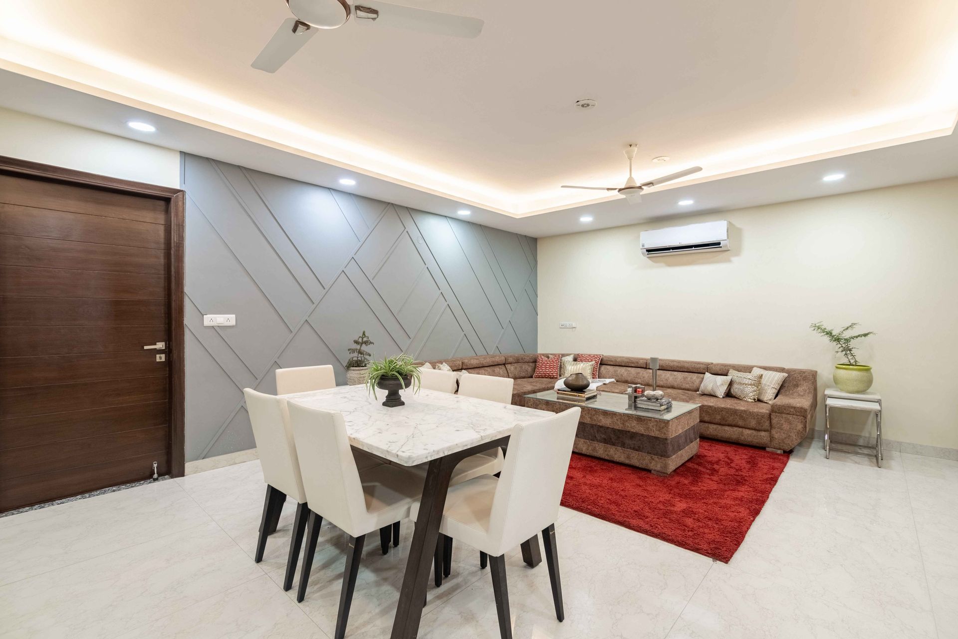 Home Design For 3-BHK Flat In Delhi | Livspace