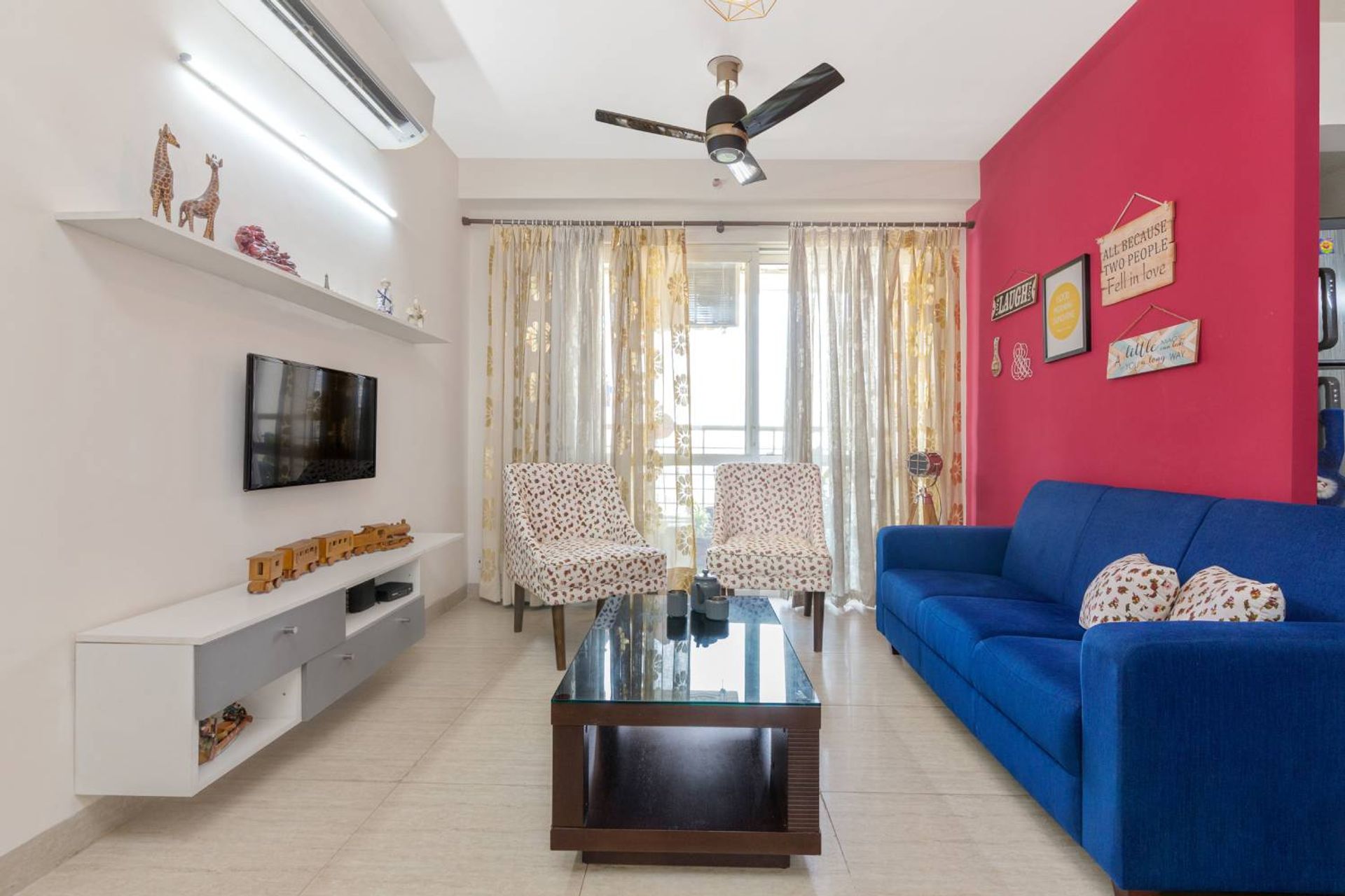 Interior Design in 2BHK Noida Flat with Parallel Kitchen | Livspace