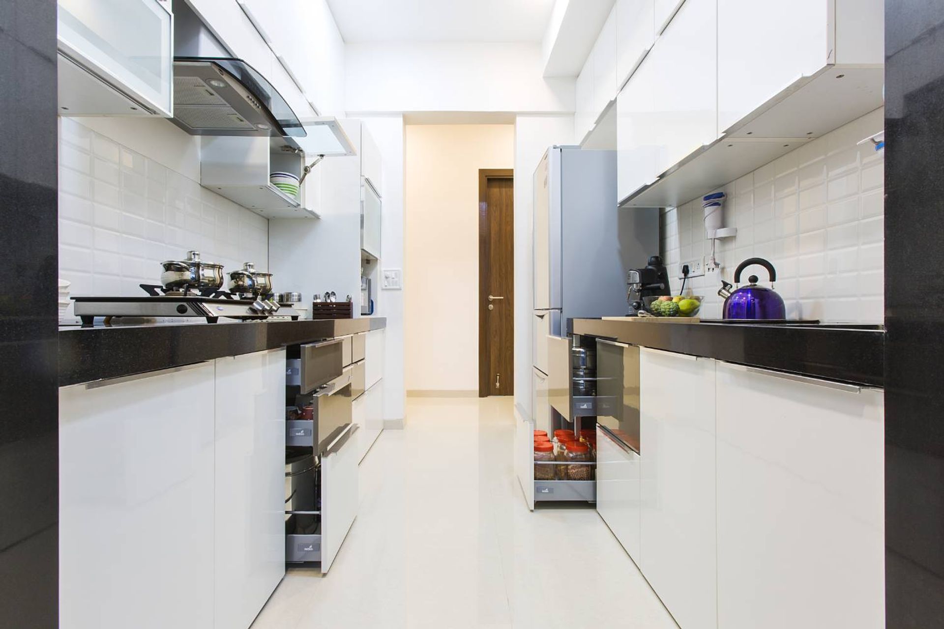 2BHK Mumbai Flat Contemporary Design with Parallel Kitchen and Stylish ...