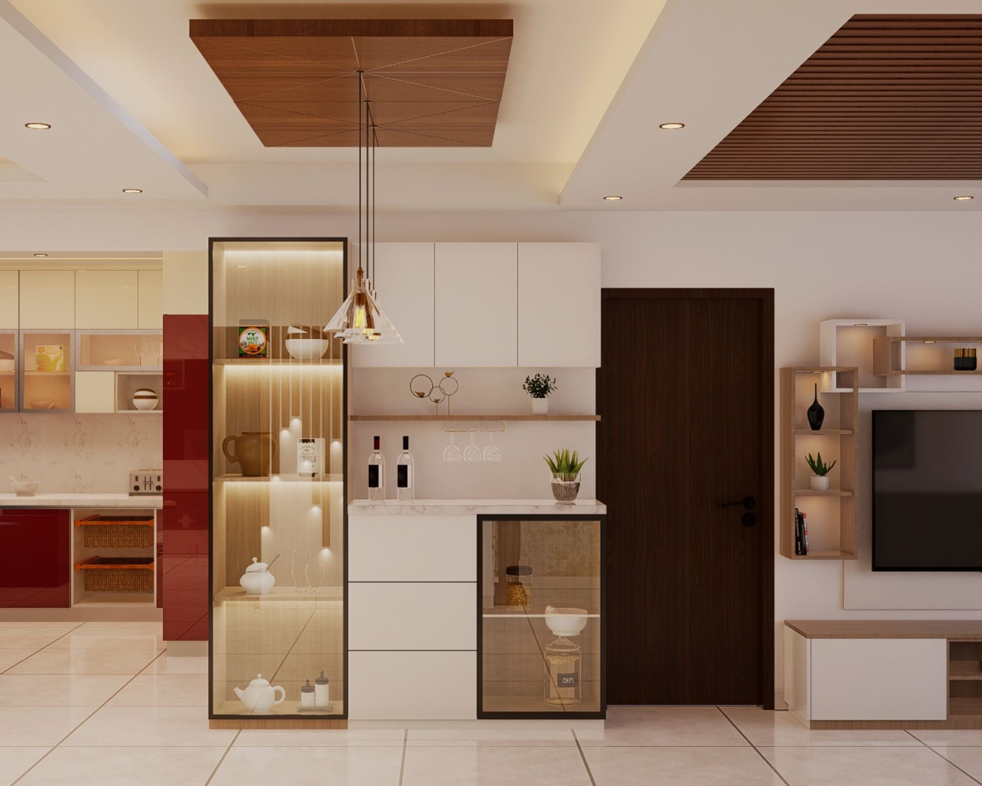 Contemporary Multilayered False Ceiling Design with Covelight ...