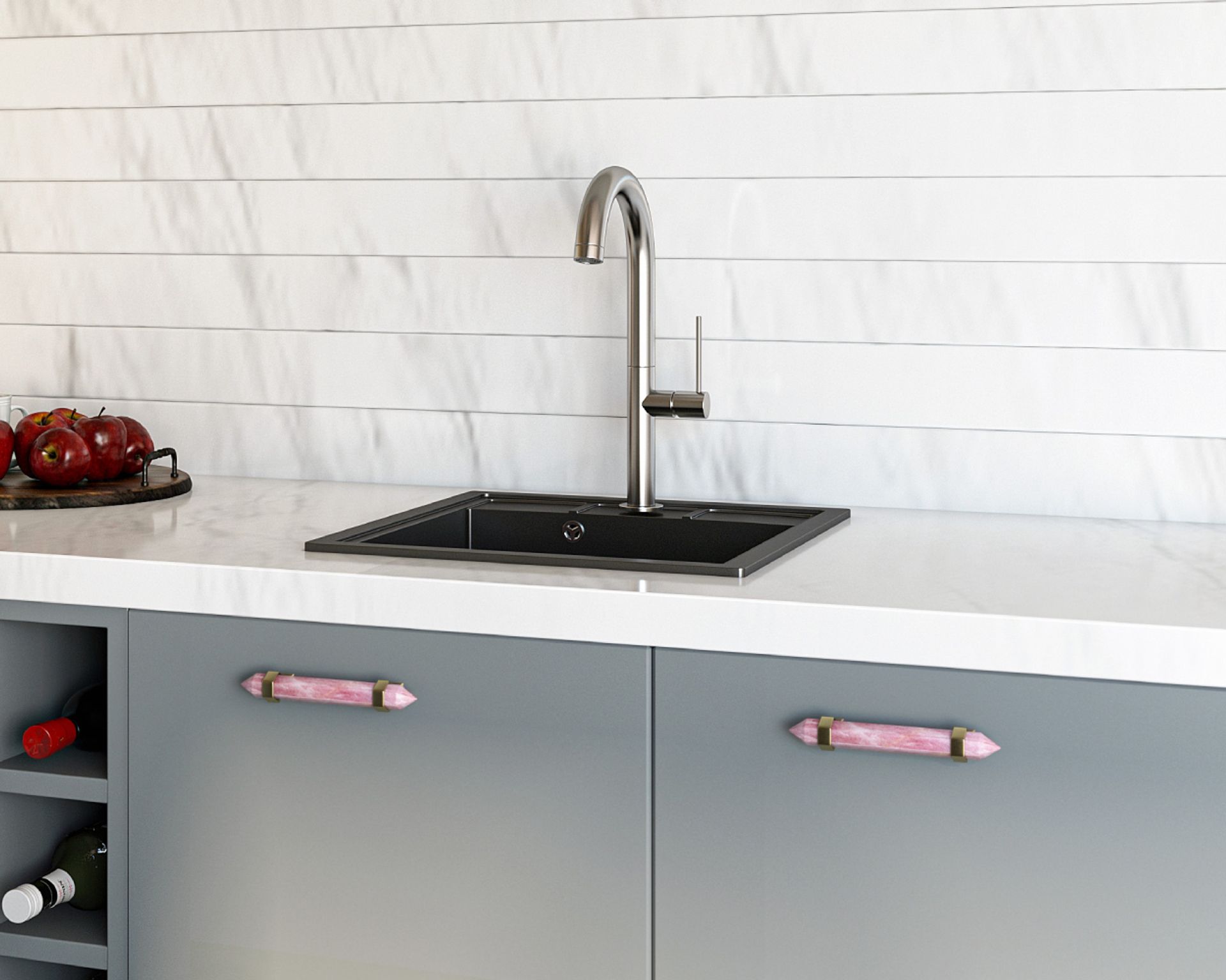 Durable Top Mount Black Quartz Single Bowl Kitchen Sink Design | Livspace