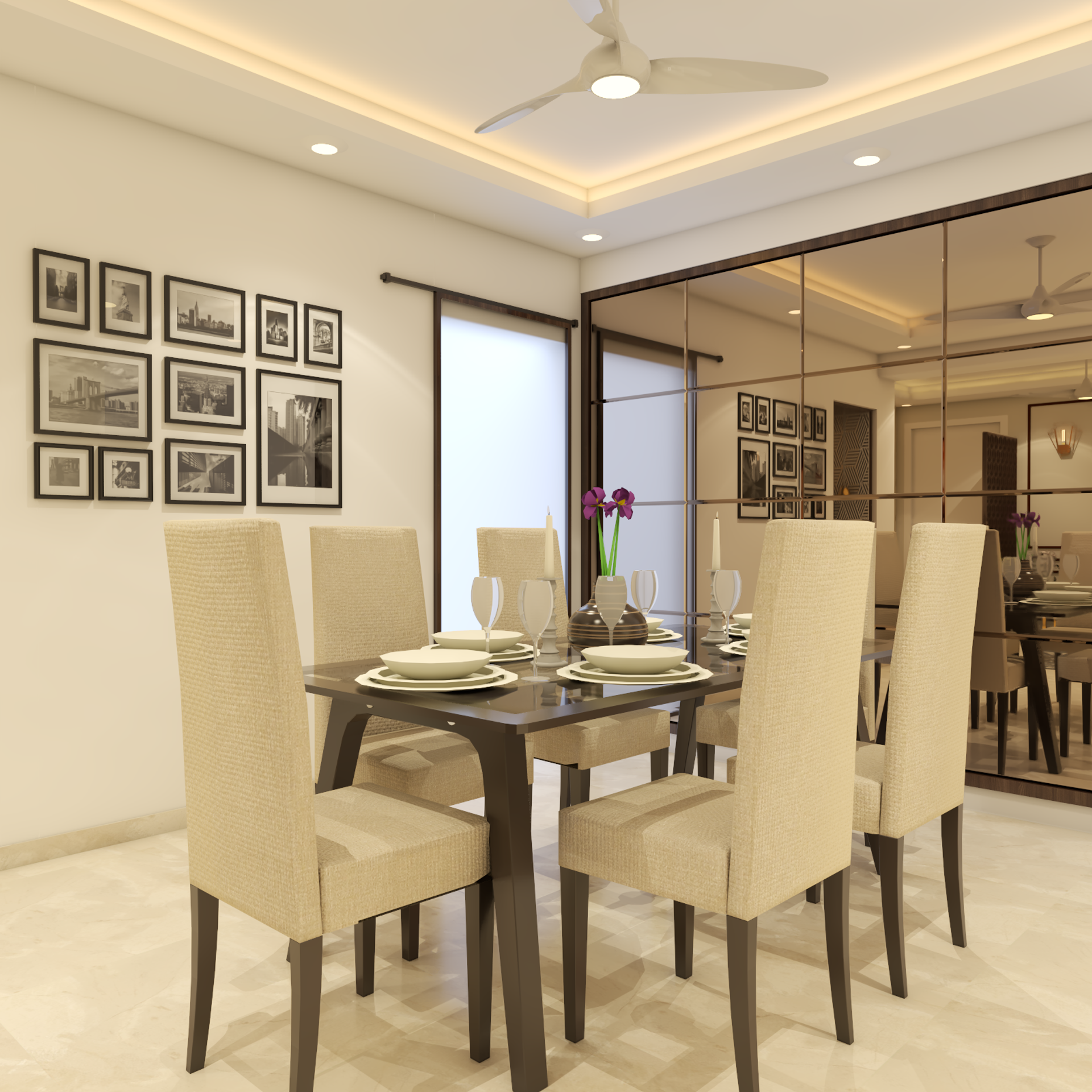 Modern & Comfortable Dining Room Design | Livspace