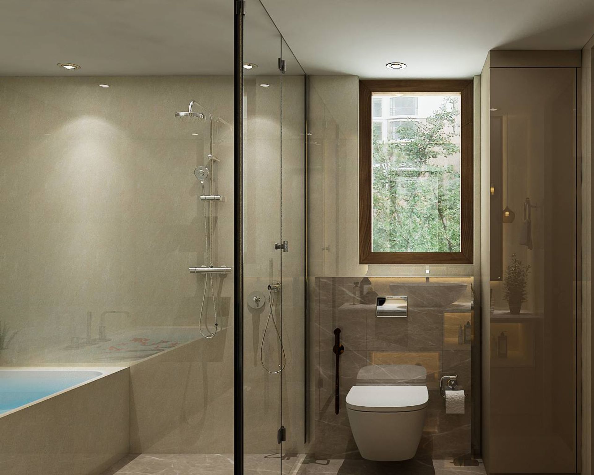Premium Modern Style Bathroom With Bathtub | Livspace