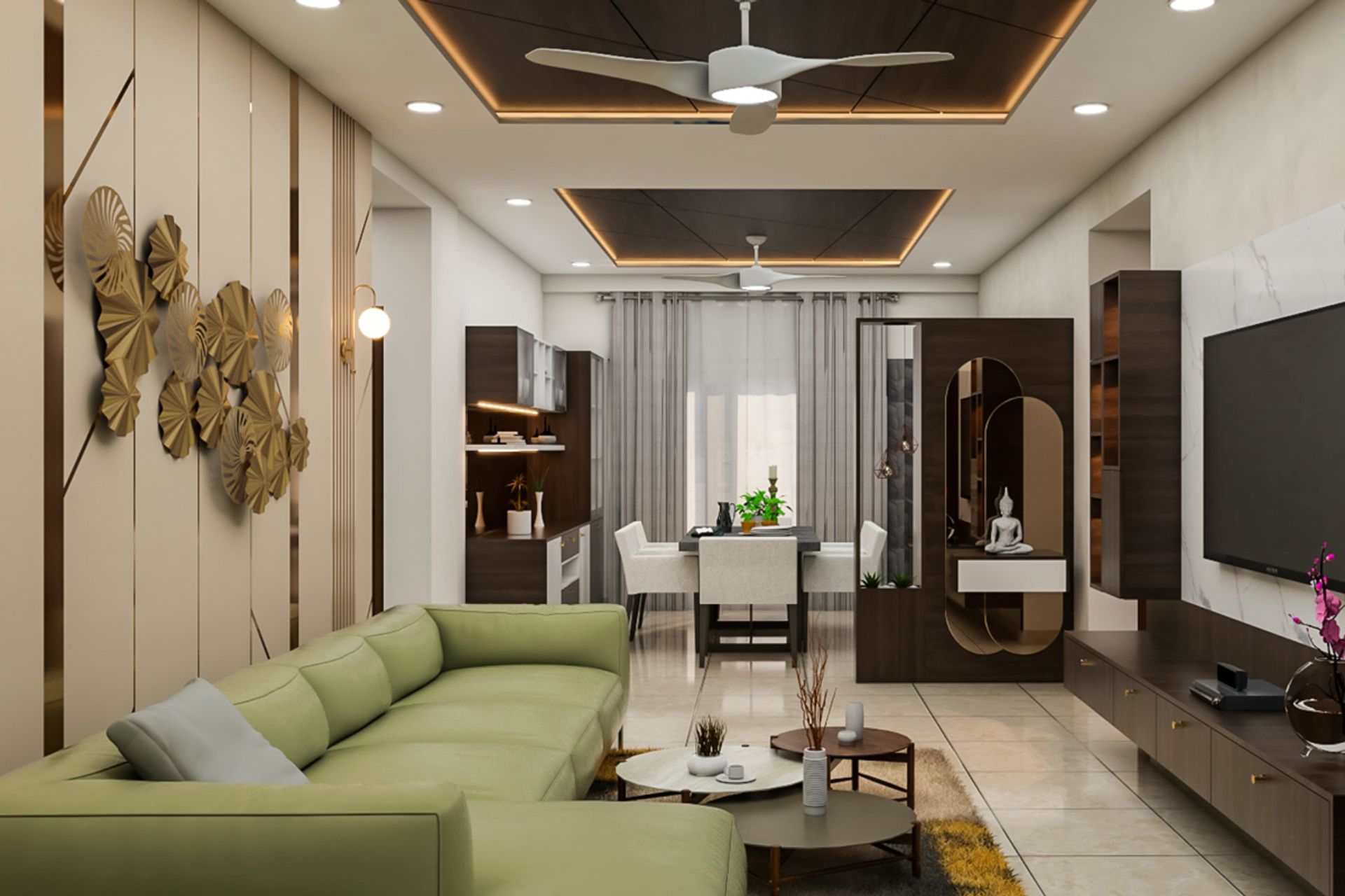 Transform Your Room with a Wooden False Ceiling| Livspace
