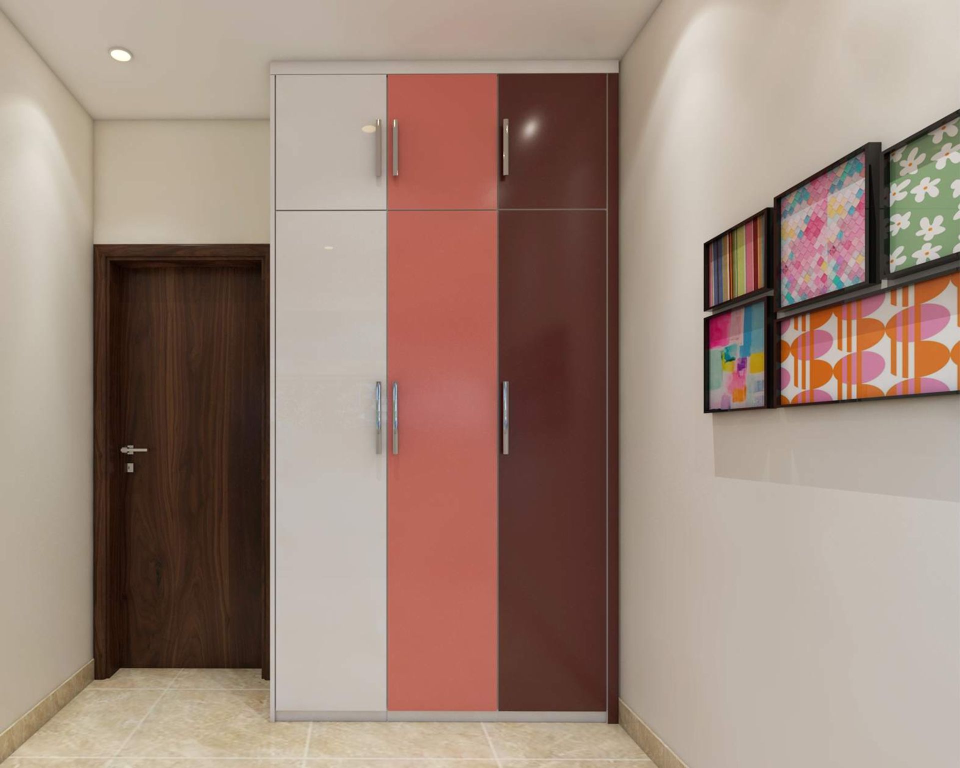 Convenient Compact Modern Styled Wardrobe Design| Livspace