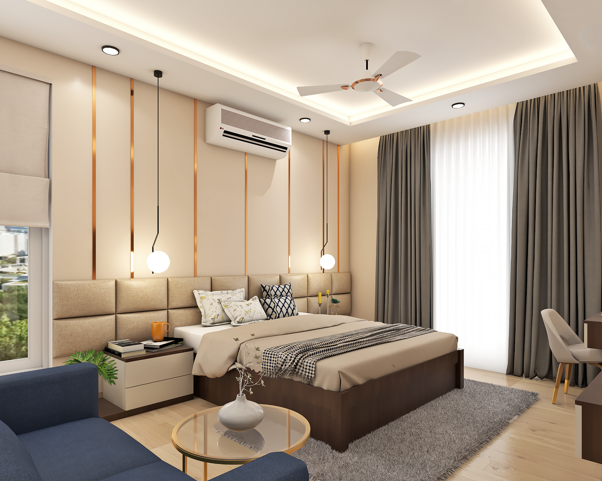 Peripheral False Ceiling Design | Livspace