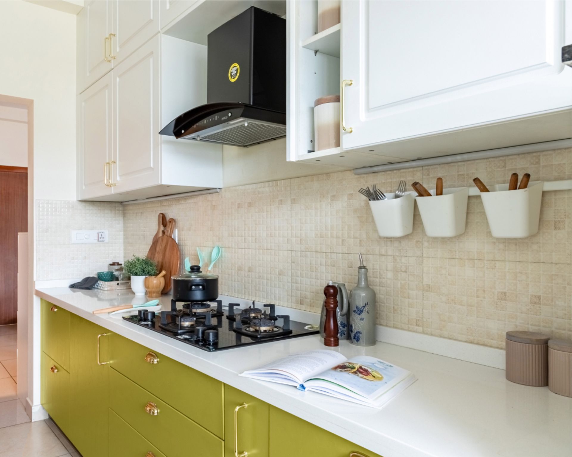 Beige Ceramic Wall Tiles Design | Livspace