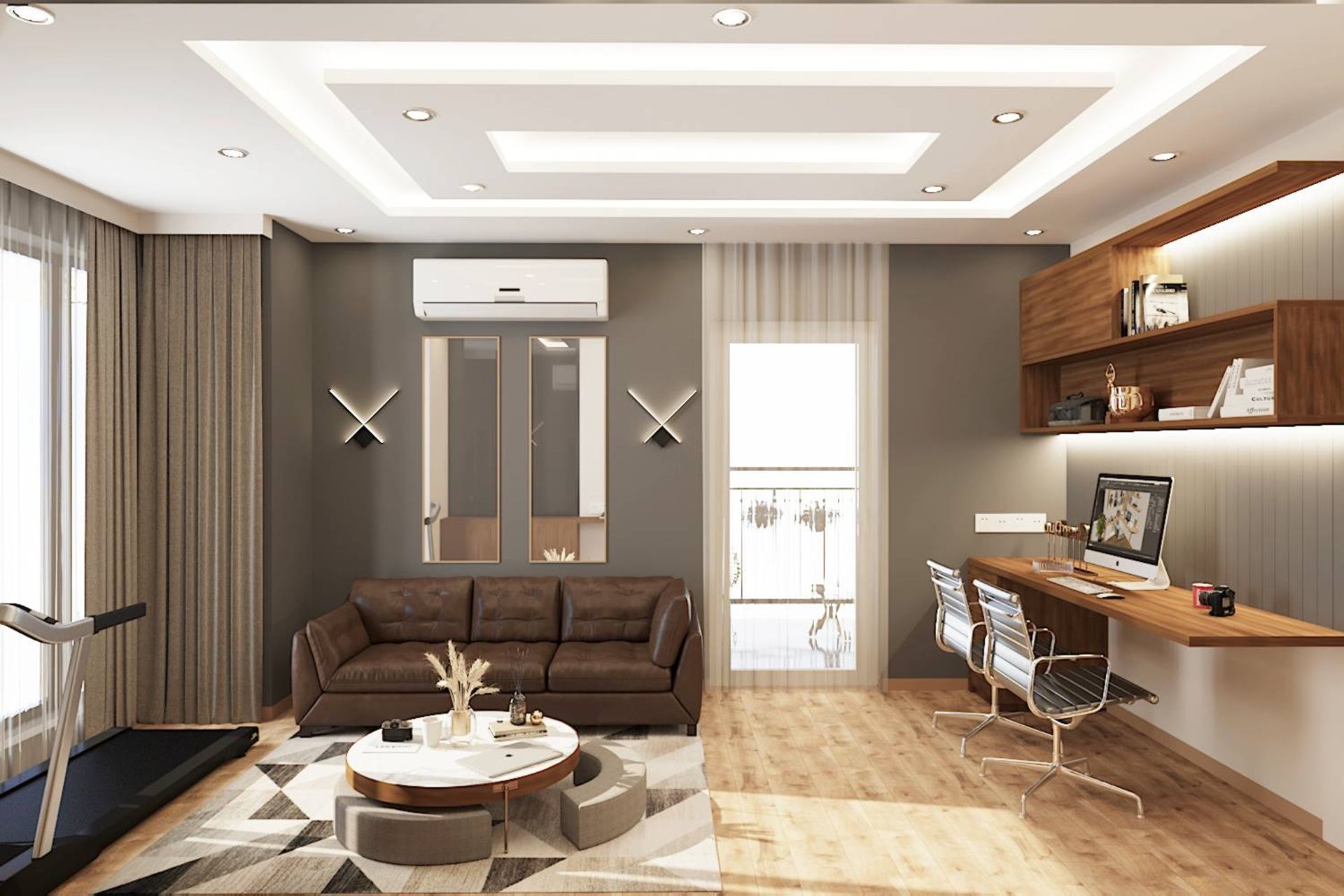Modern False Ceiling Design For The House Office | Livspace