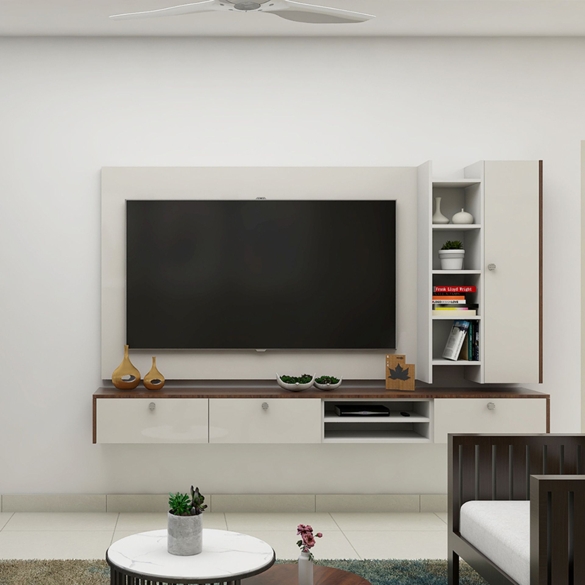 42-Inch Compact TV Unit Design | Livspace