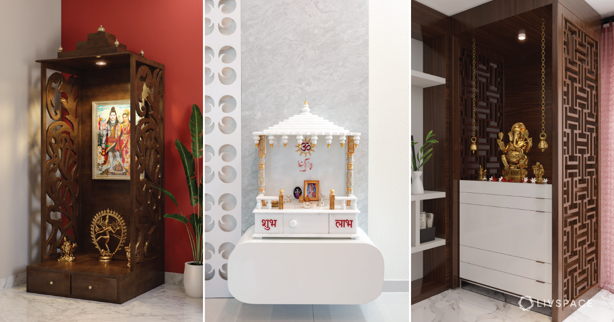 6 Stunning Small Flat Mandir Design Ideas That Can Fit Anywhere