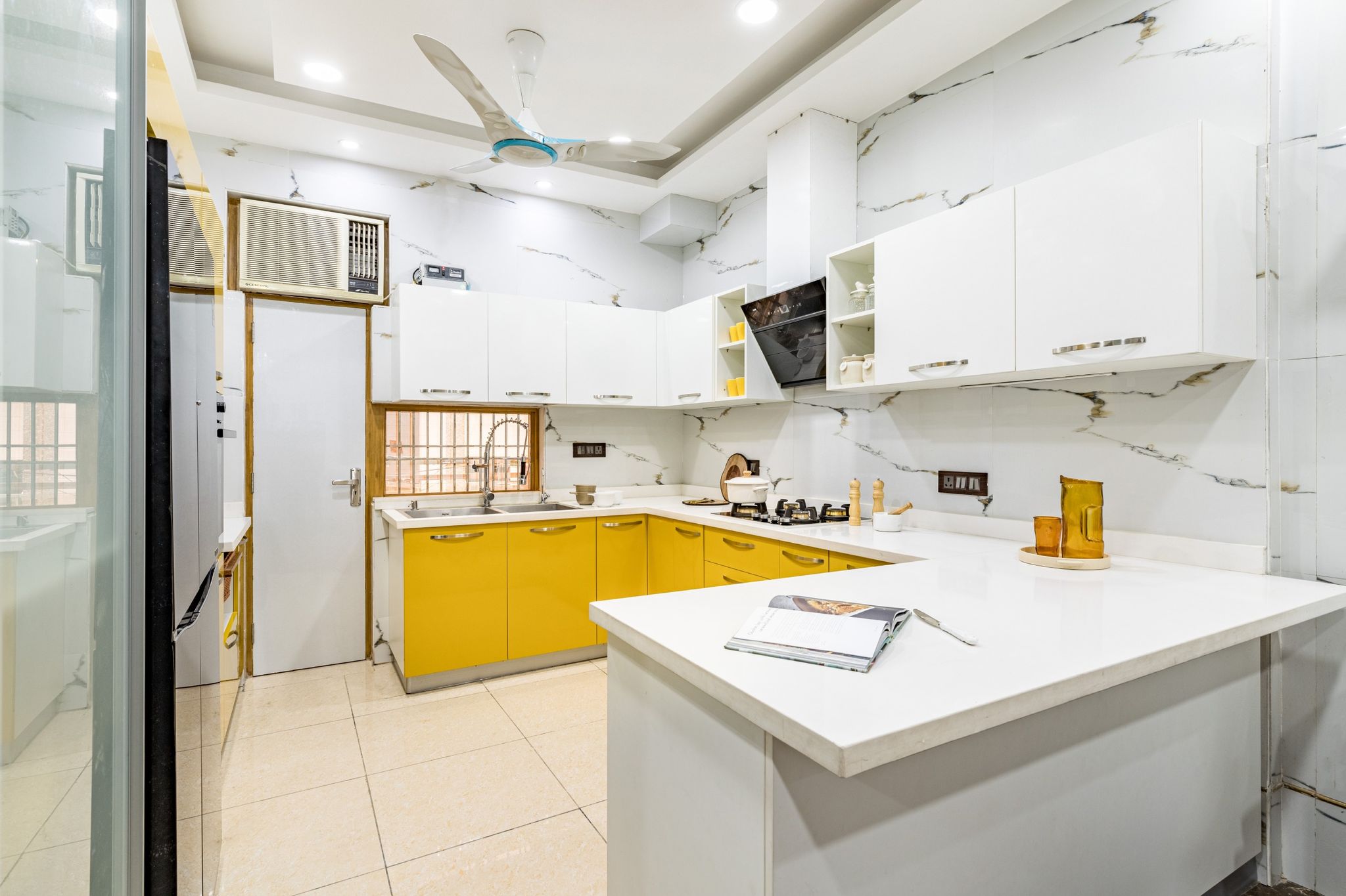 Peripheral False Ceiling Design With Cove Lights | Livspace