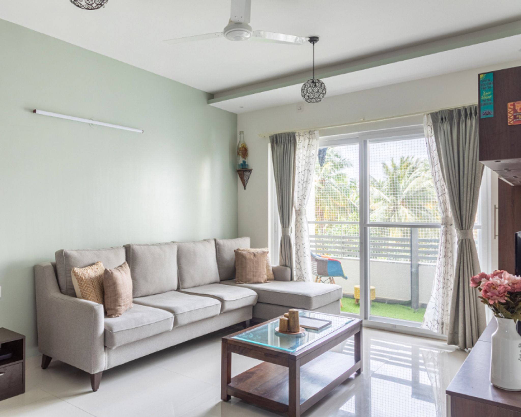 Tall Sliding Window Design For Living Rooms | Livspace