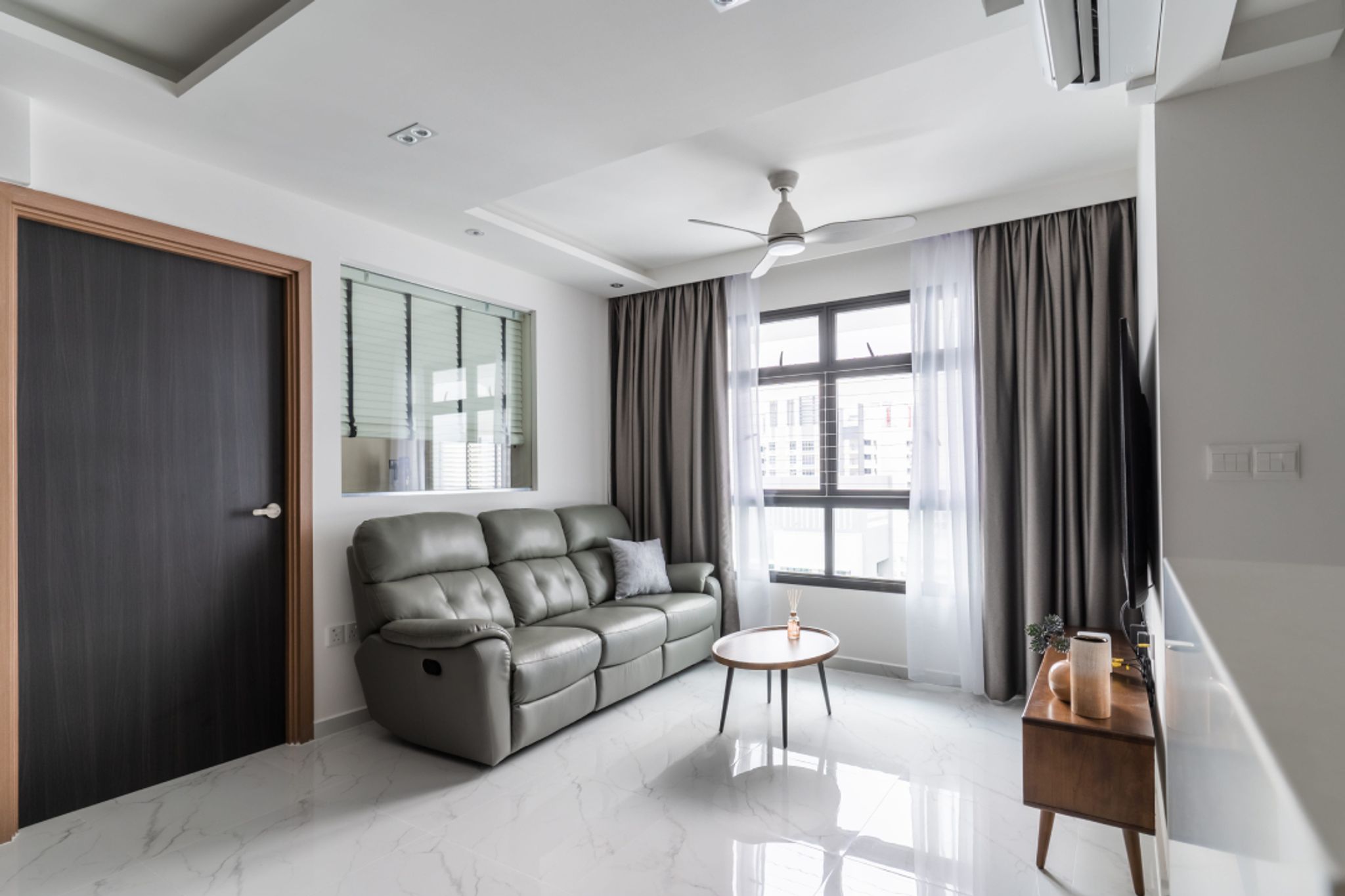 Gypsum Ceiling Design With Strip Lighting | Livspace