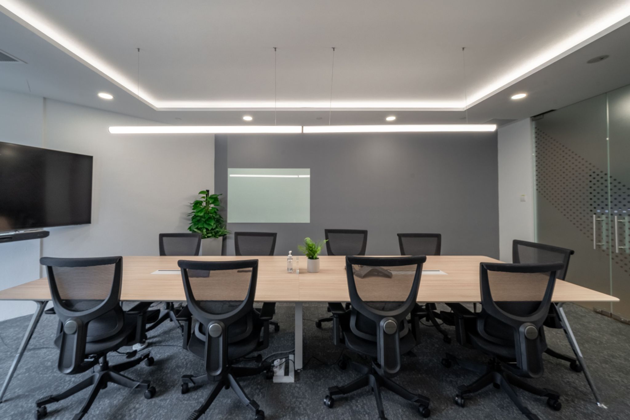 White False Ceiling Design With Spotlights | Livspace