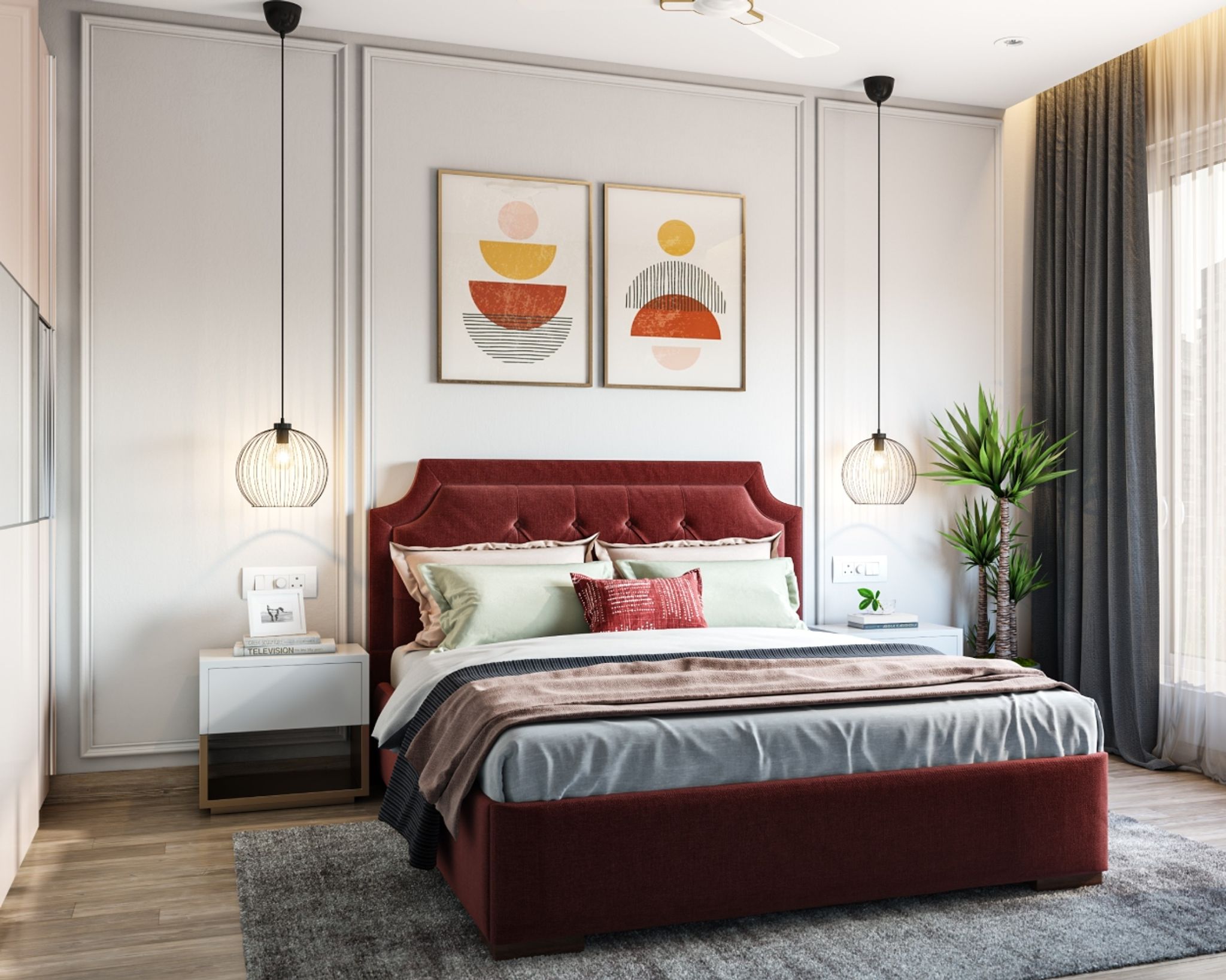 Square Gypsum False Ceiling Design | Livspace