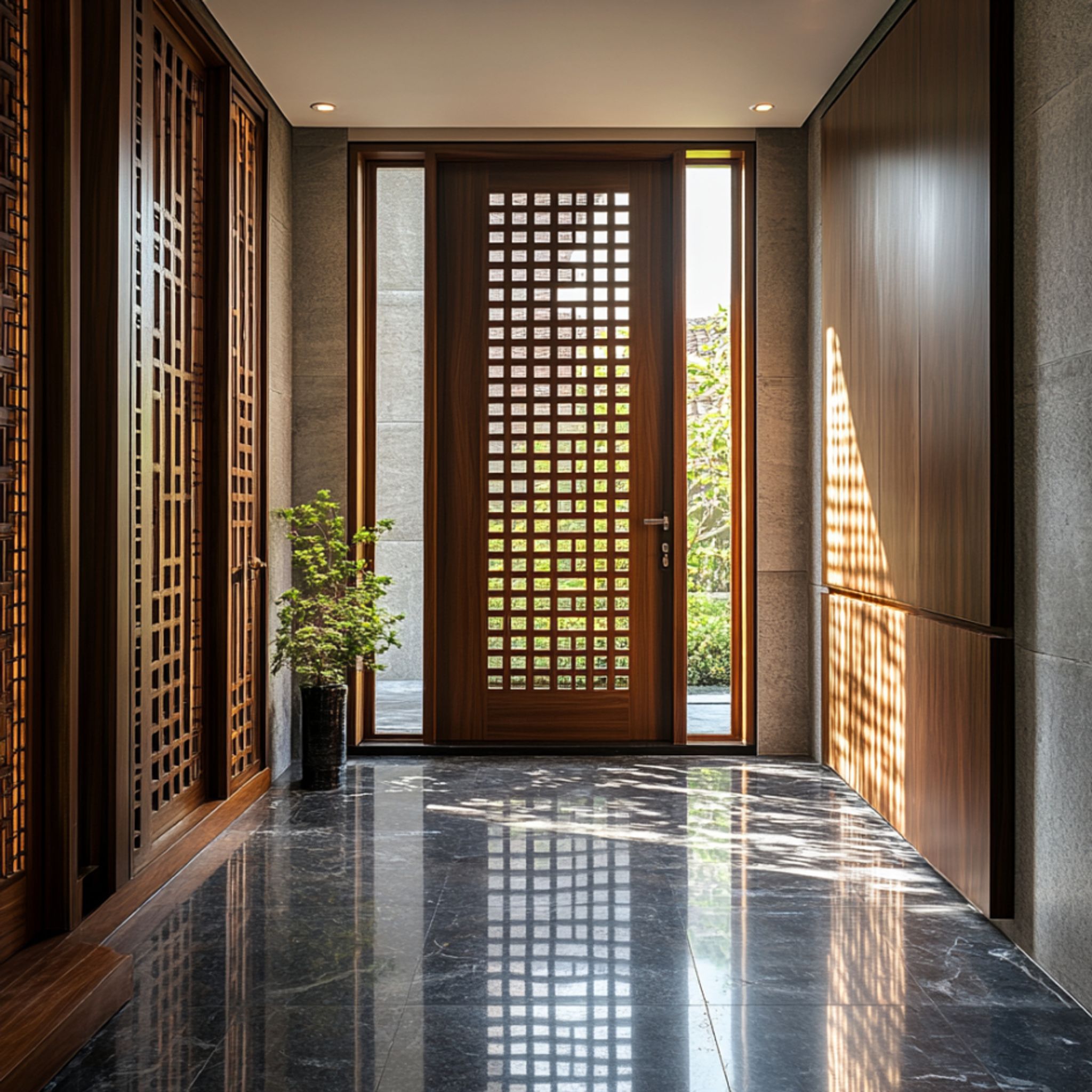 Contemporary Entrance Door Design With Matte Finish and Clean Lines ...