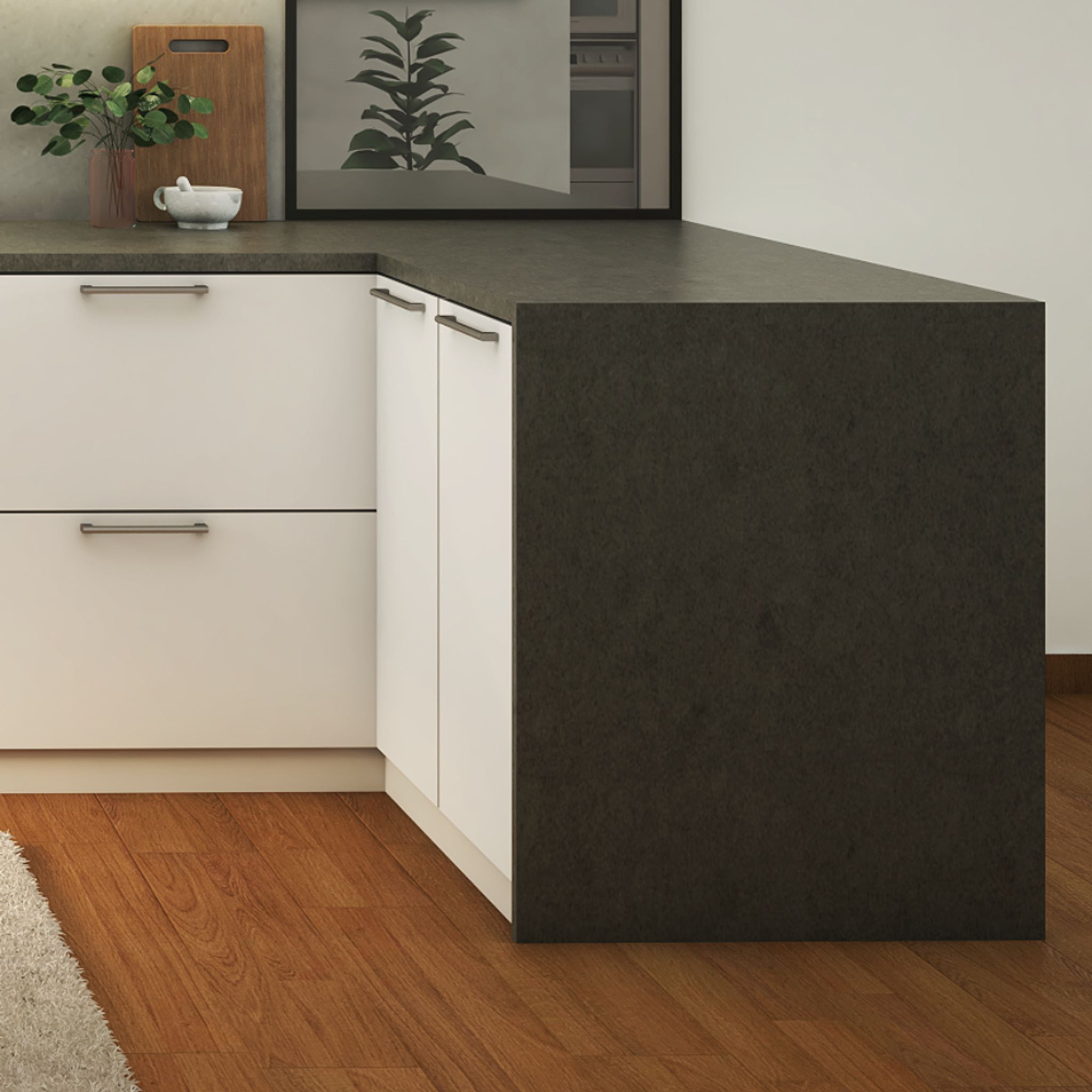 Brown Flooring Design With A Wooden Finish | Livspace