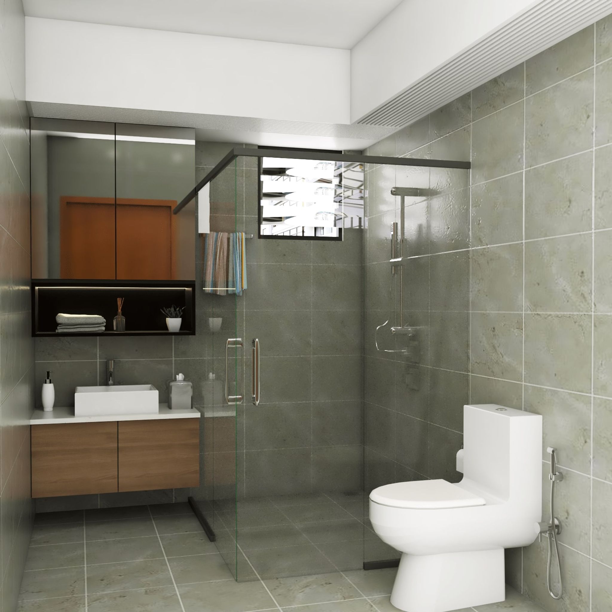 Ceramic Wall Tiles Design With A Matte Finish | Livspace