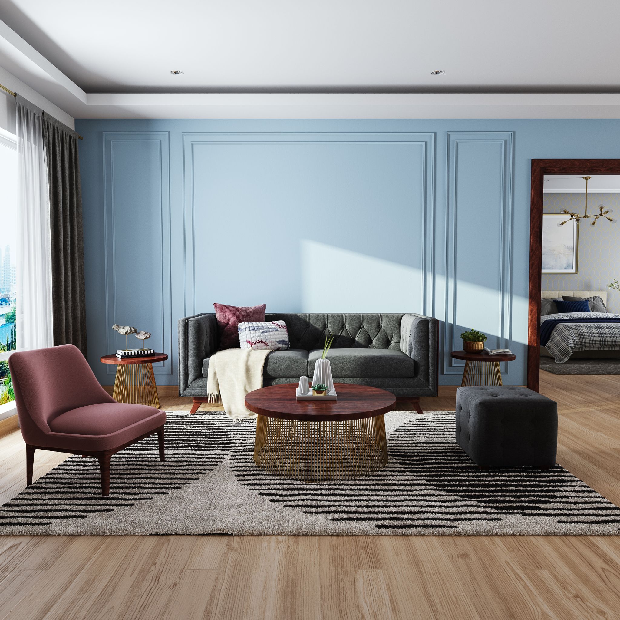 White Rectangular Modern False Ceiling Design For Living Room With ...