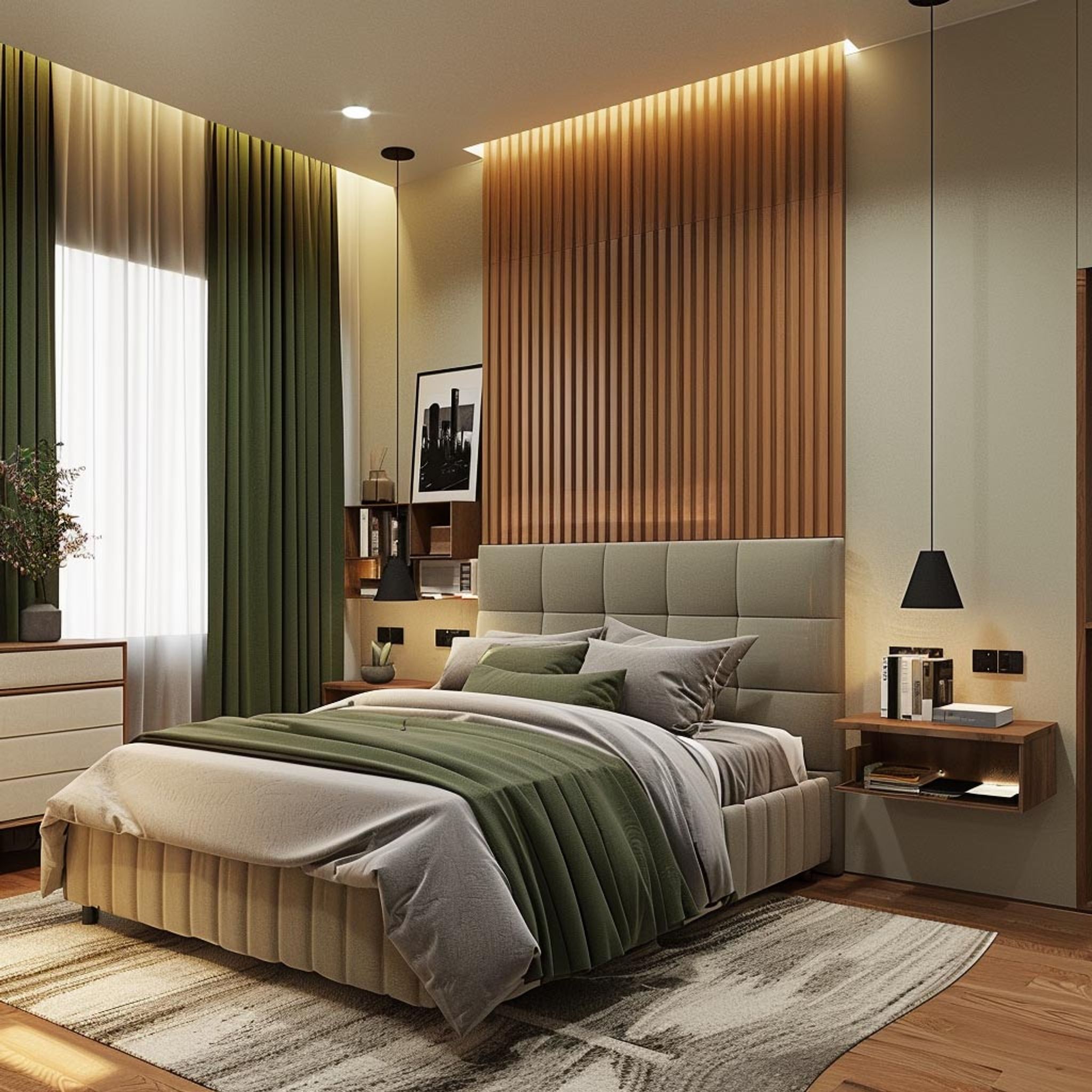 Square Gypsum False Ceiling Design with Recessed and Cove Lighting for ...