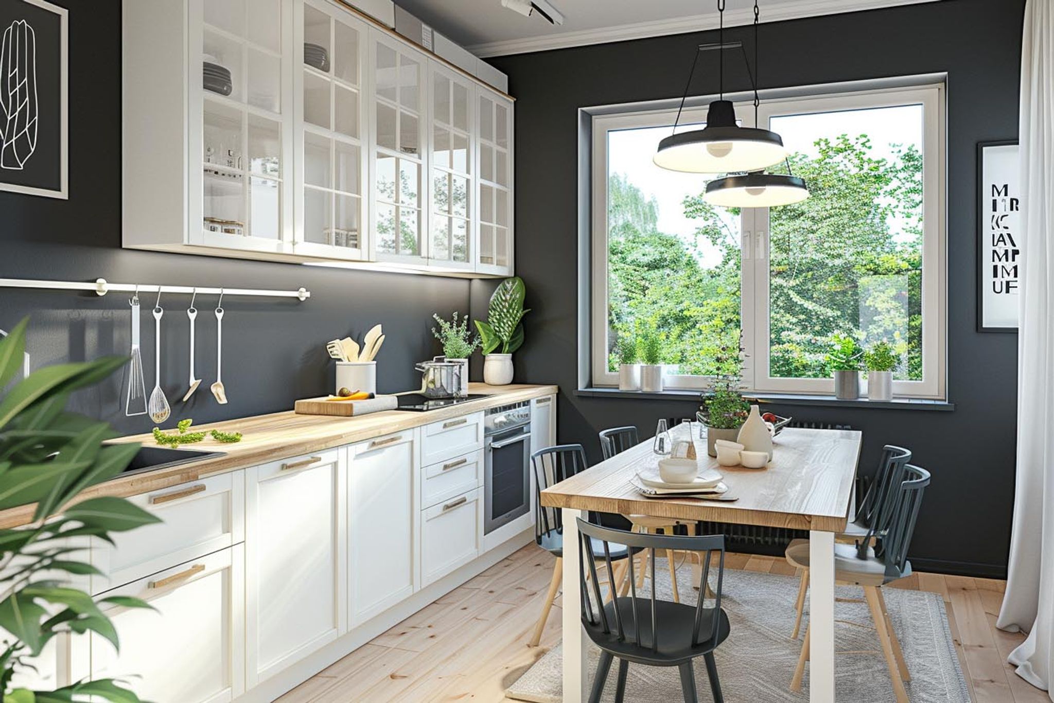 Modern Straight Kitchen Design: Cabinets, Drawers, and Kompacplus Resin ...