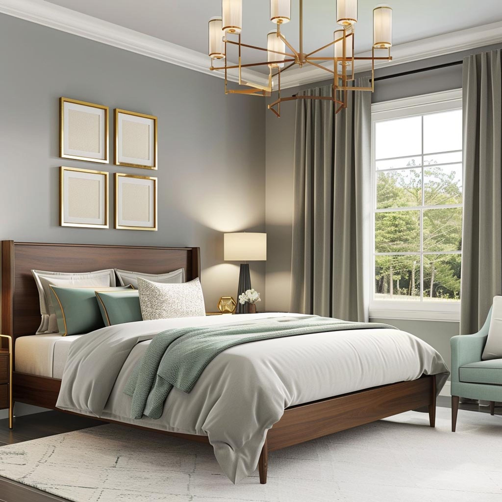 Contemporary Light Grey Wall Paint Design for Bedrooms, Easy to ...