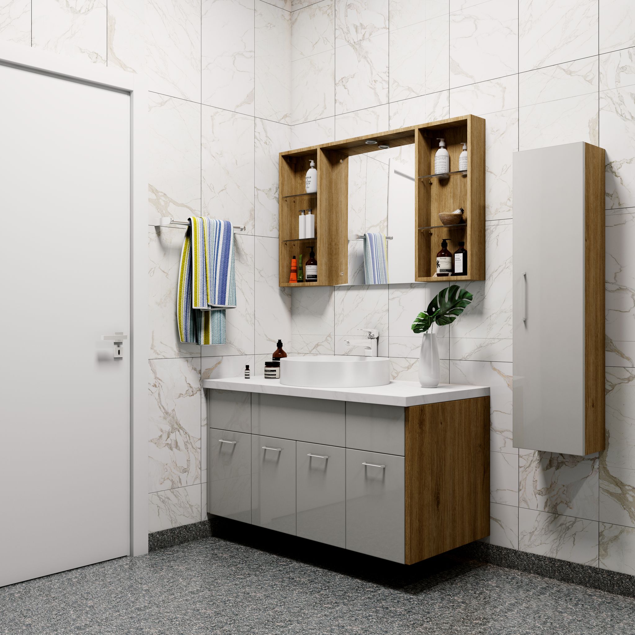 Contemporary Style Modest Bathroom | Livspace