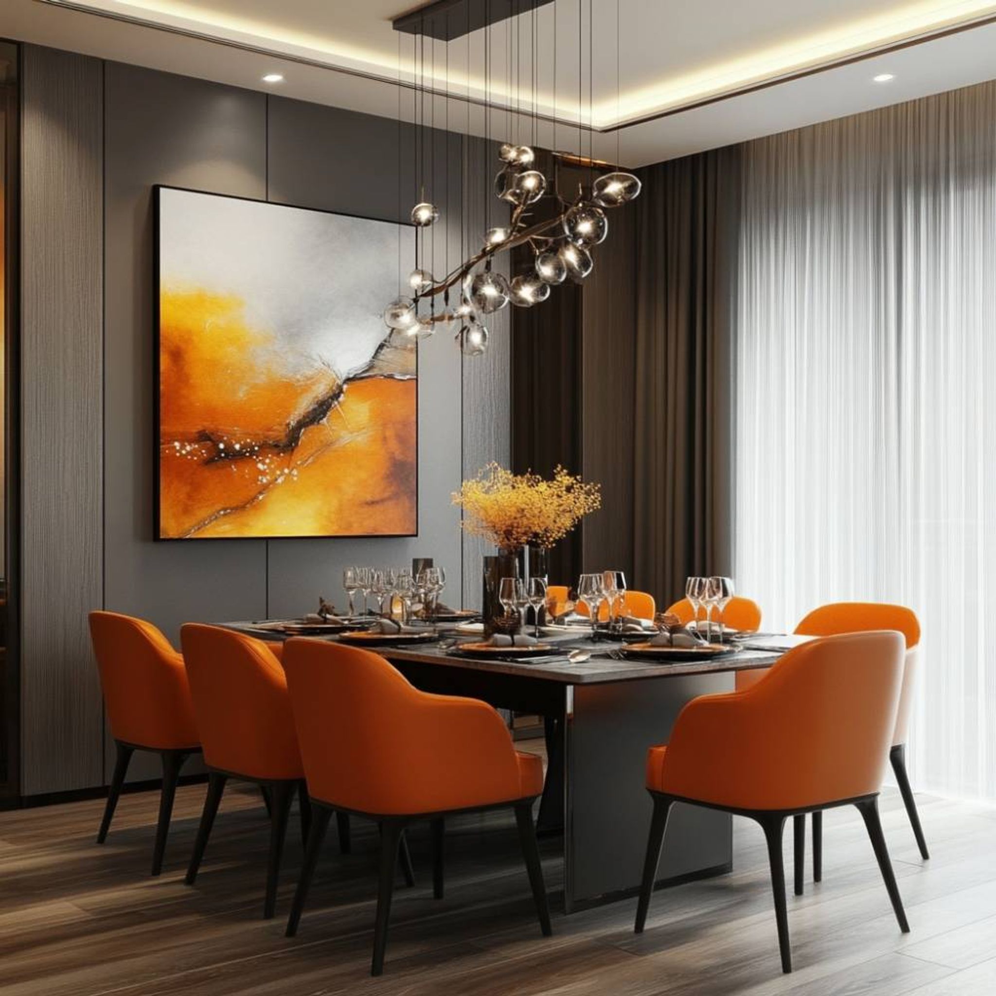 Single Layer Modern False Ceiling Design with Paint Finish | Livspace