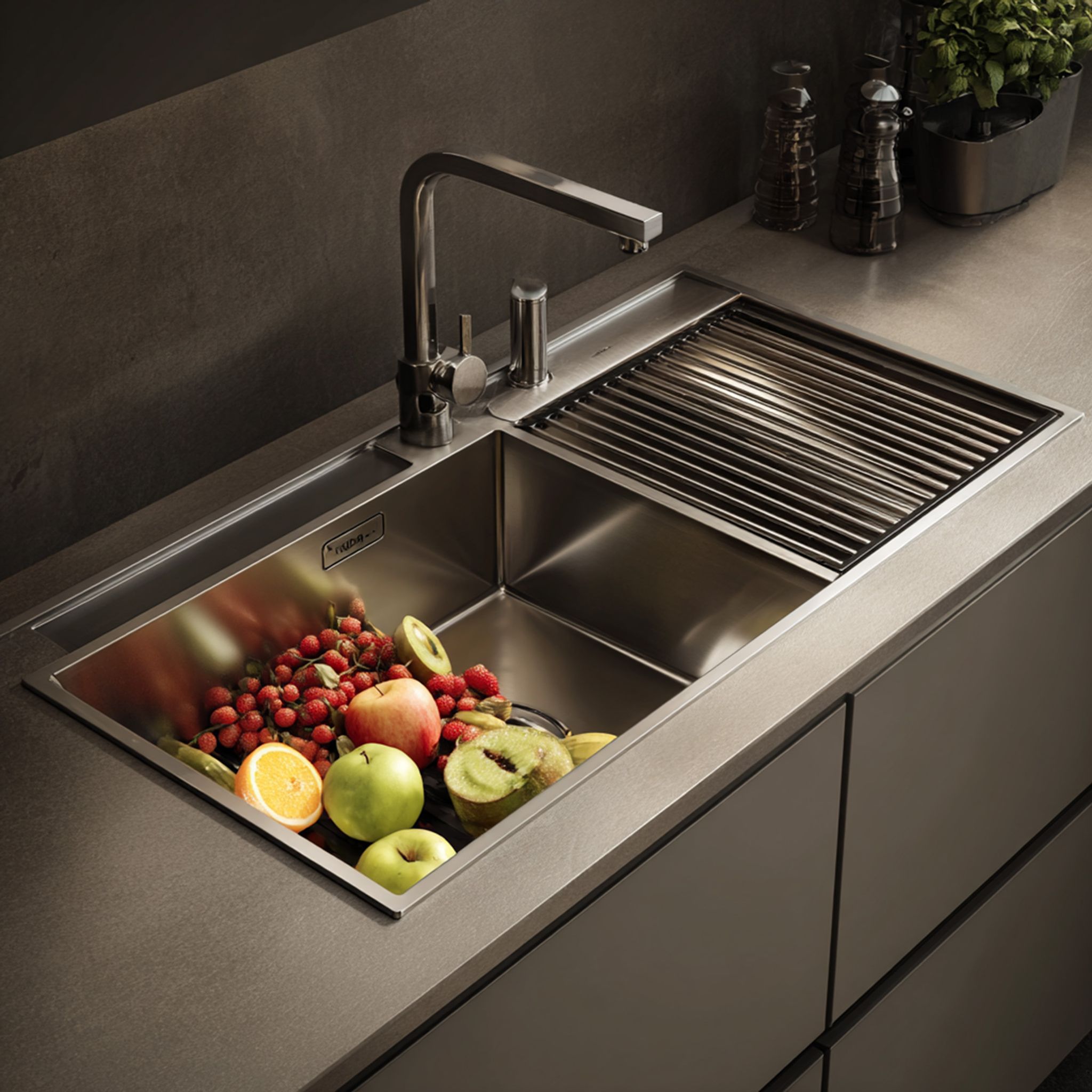 Stainless Steel Top Mount Kitchen Sink Design with Single Bowl with ...