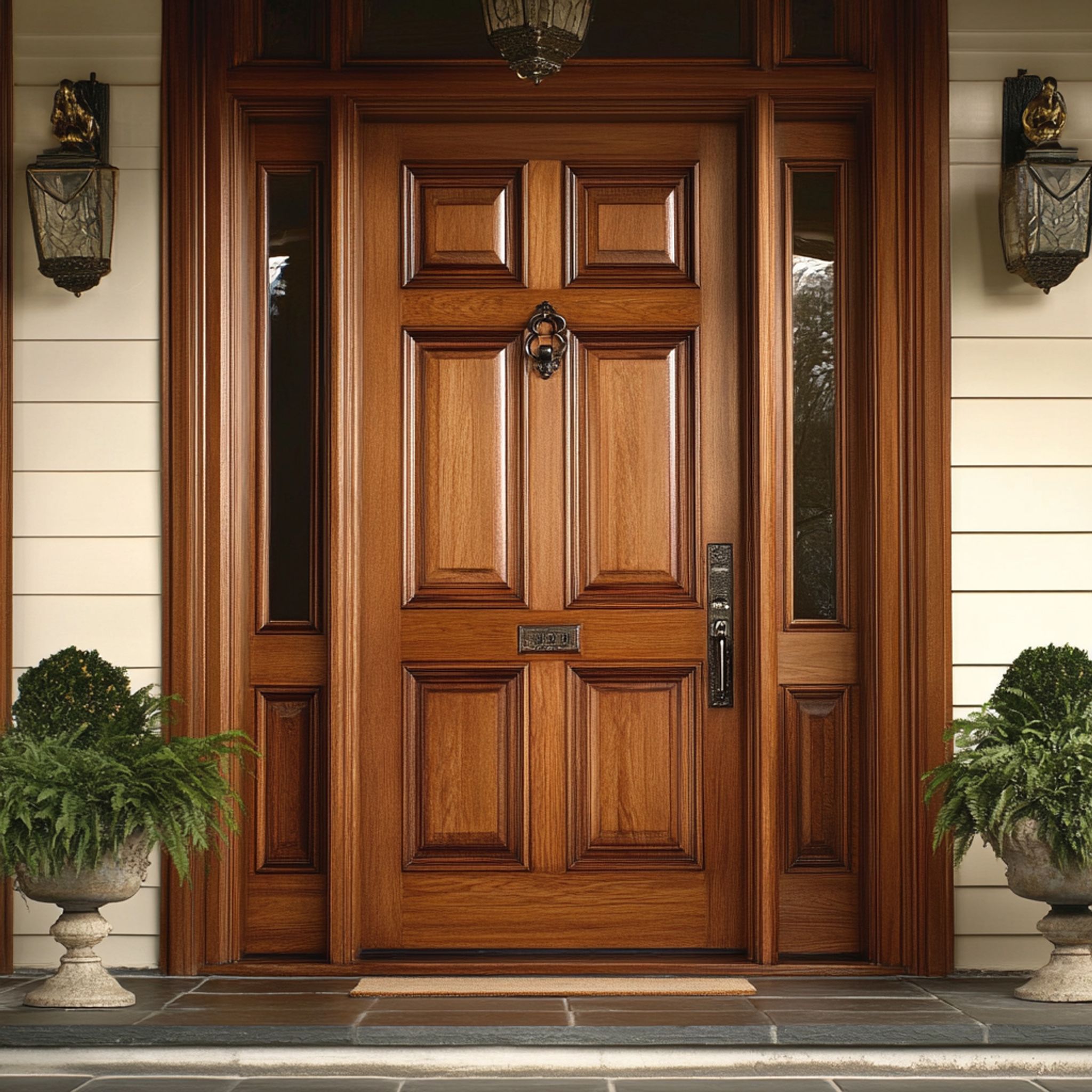 Semi-Gloss Swing Single Door Design: Perfect for Traditional Main ...