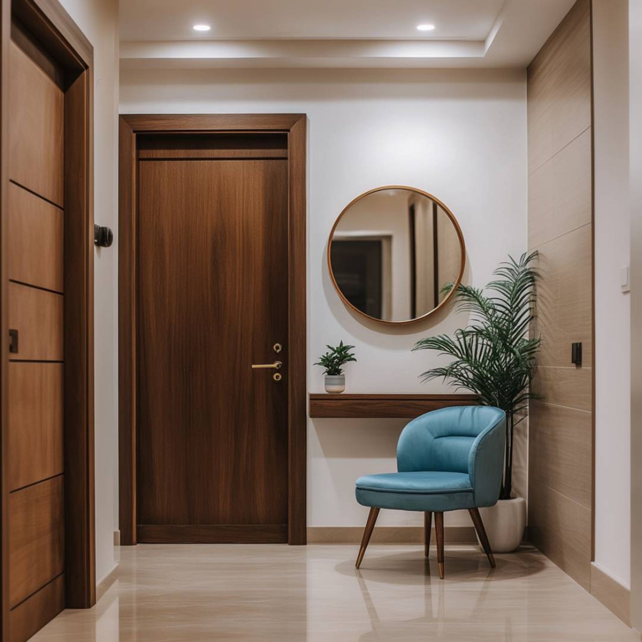 Wooden Swing Single Door Design with Matte Finish for Contemporary ...