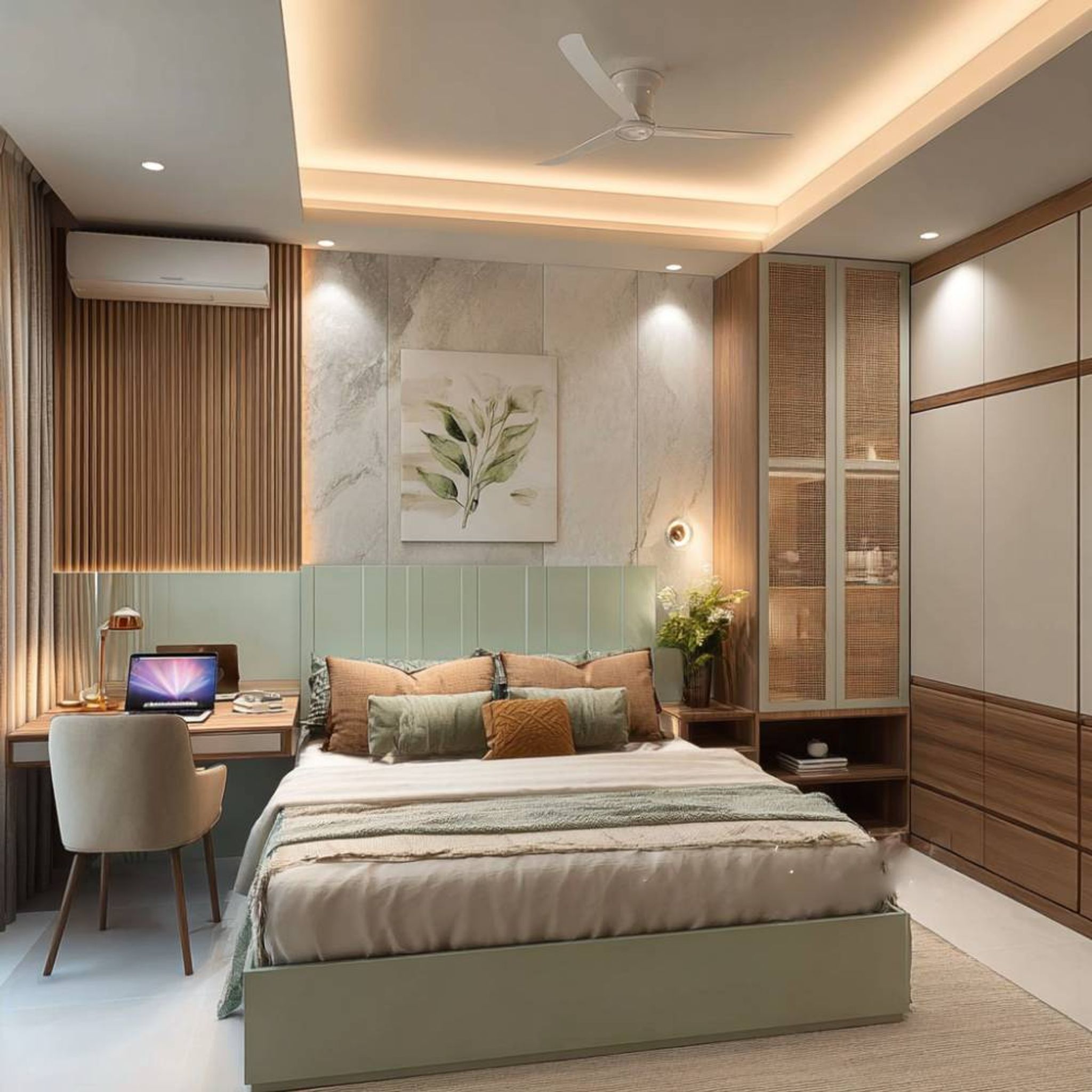 Gypsum Contemporary Single Layer False Ceiling Design with Cove and ...