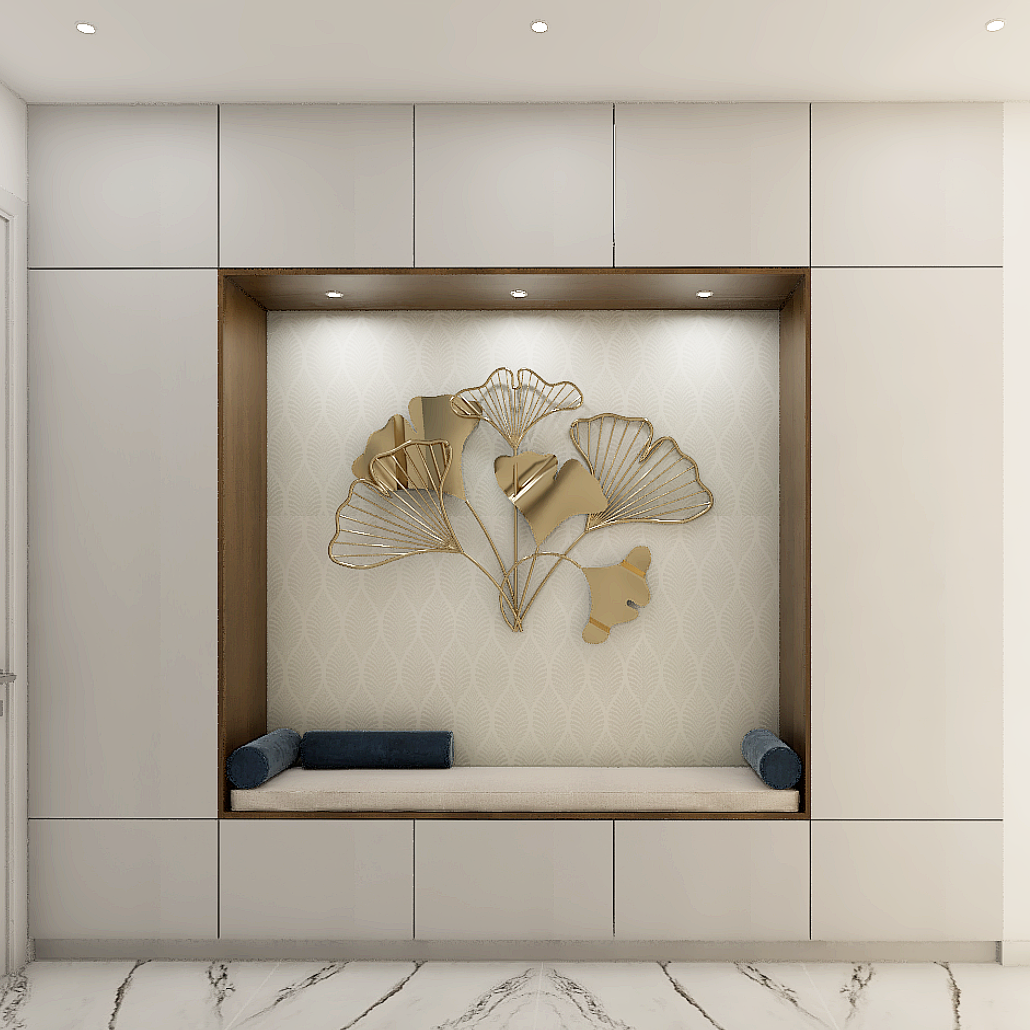 Elegant Foyer With Contemporary Design | Livspace