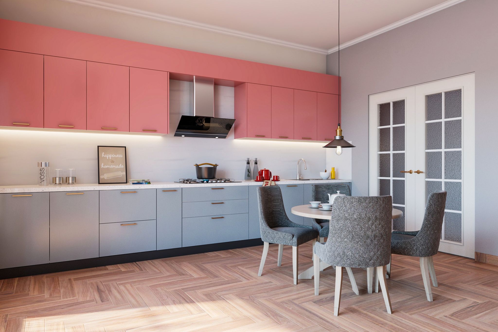 Maximum Storage Convenient Modern Kitchen Design | Livspace