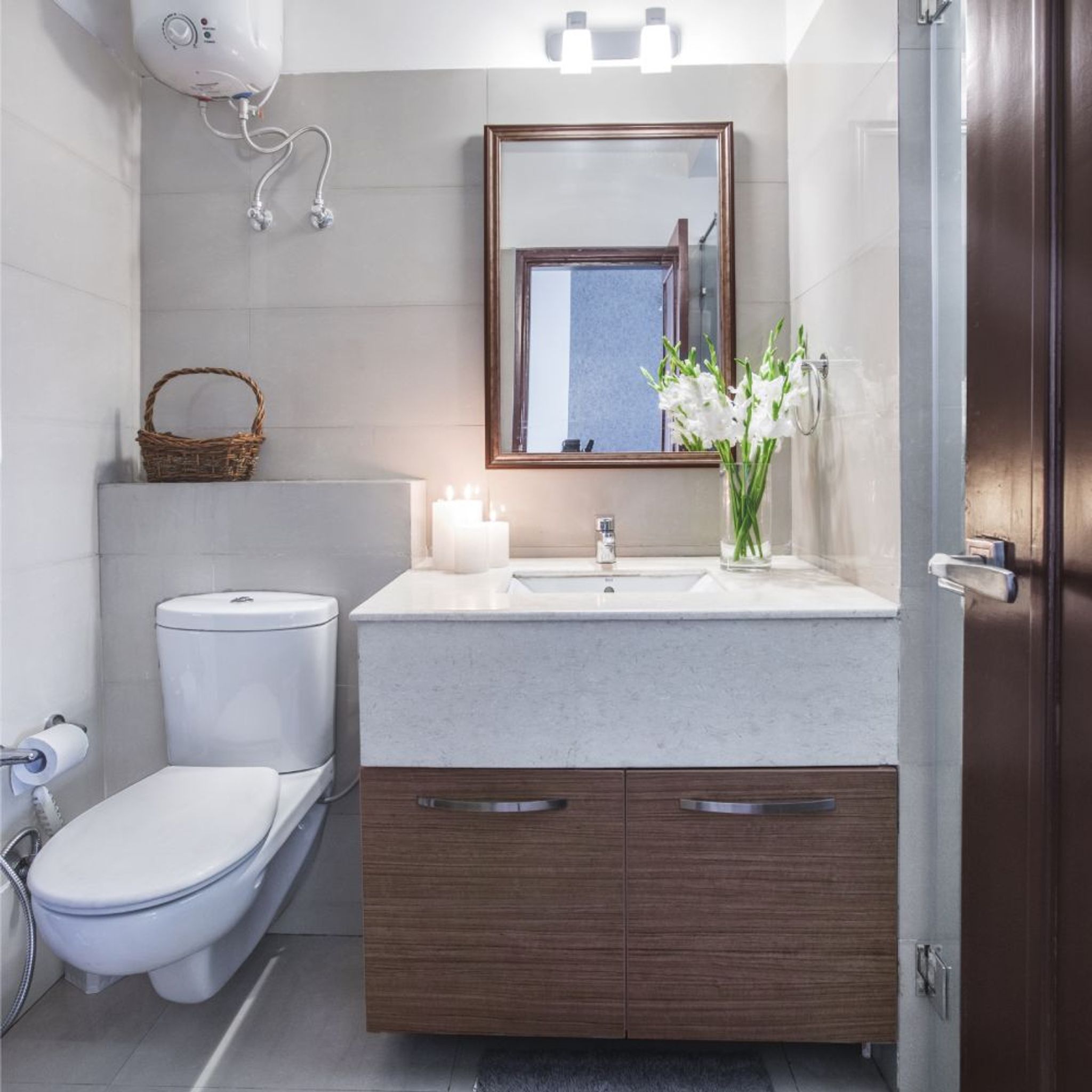 Gurgaon 3BHK Flat Contemporary Design with Colorful Curtains and Bunk ...