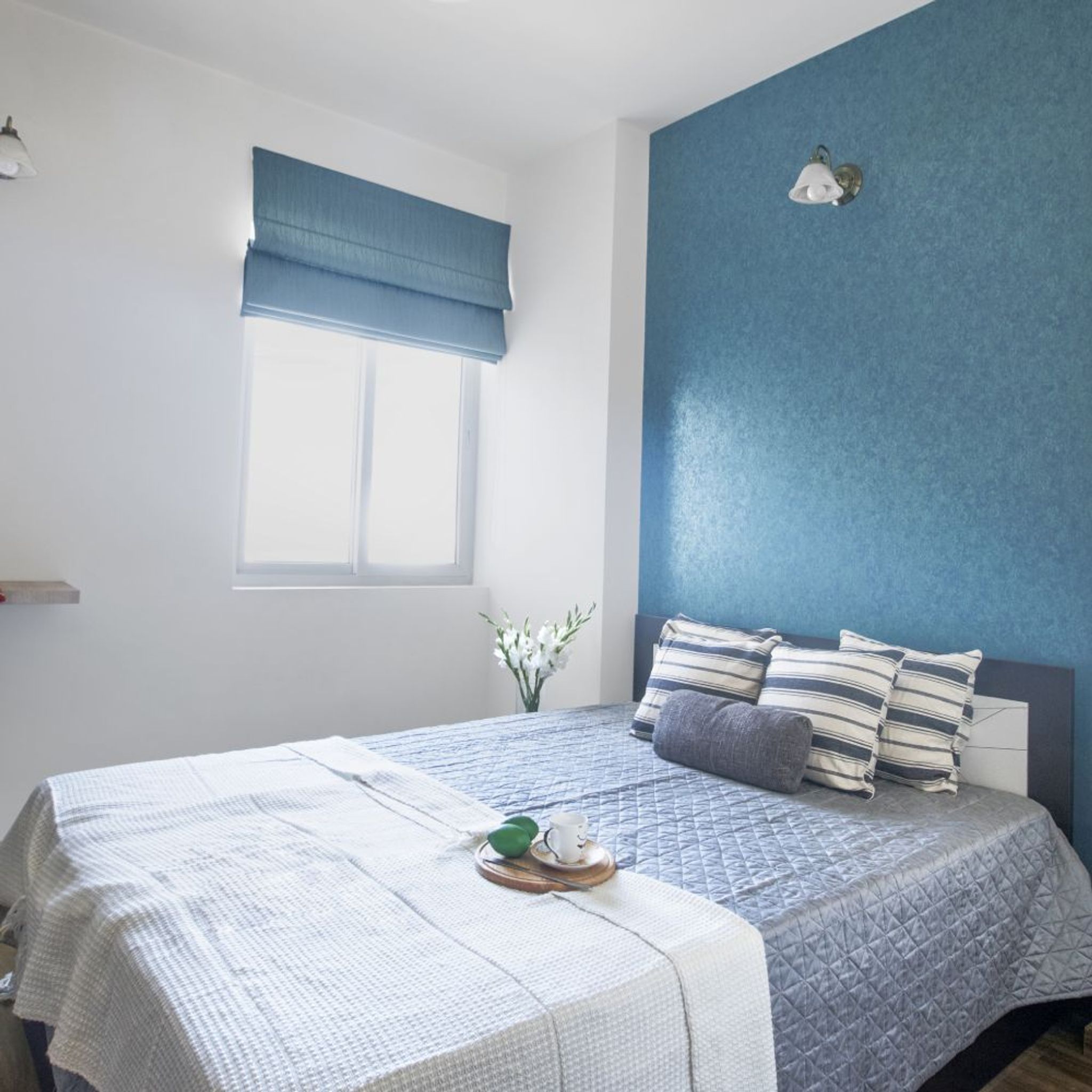 Gurgaon 3BHK Flat Contemporary Design with Colorful Curtains and Bunk ...