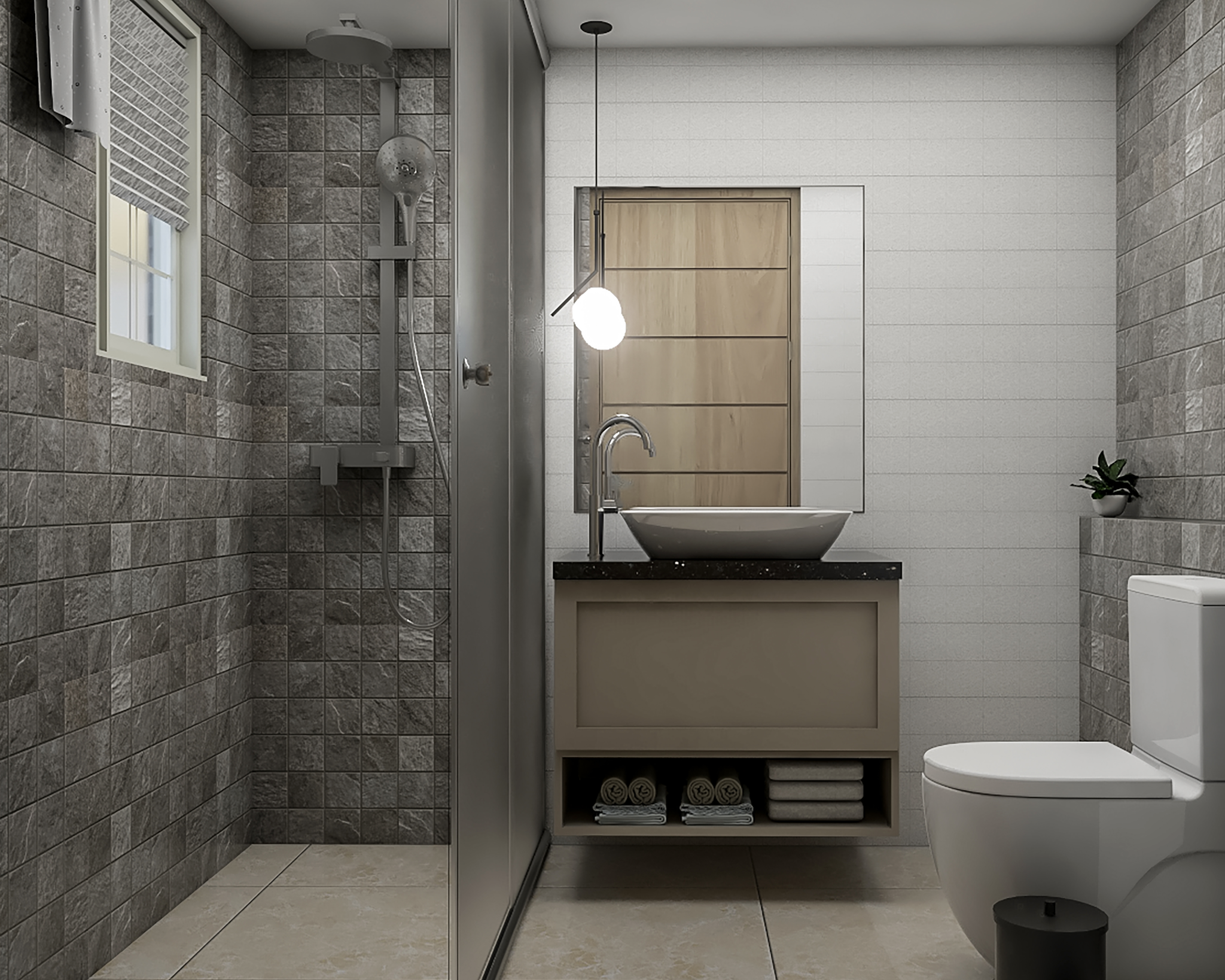 Spacious Well-Lit Bathroom Ideas | Livspace