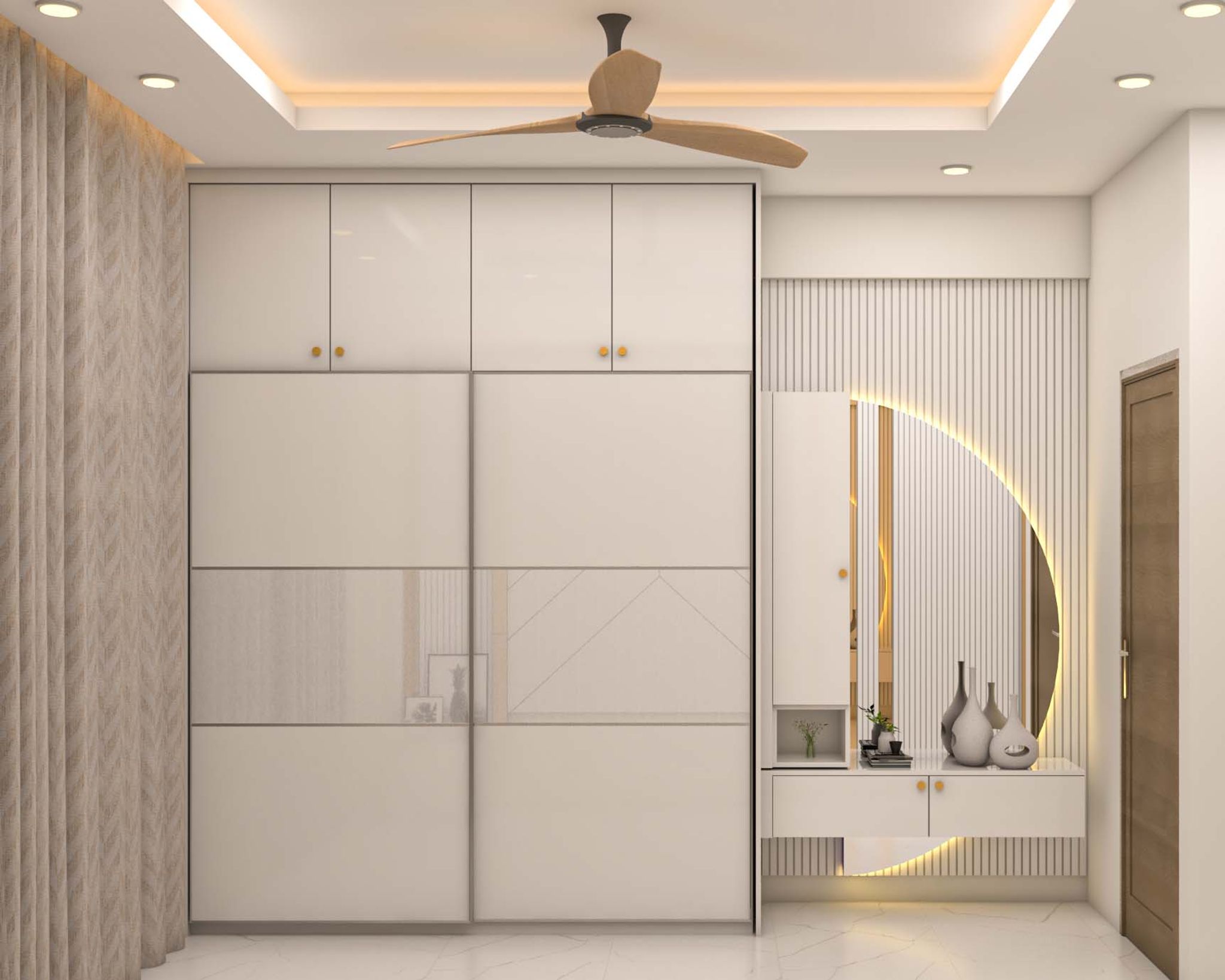 Multi-Functional Convenient Modern Styled Wardrobe Design | Livspace