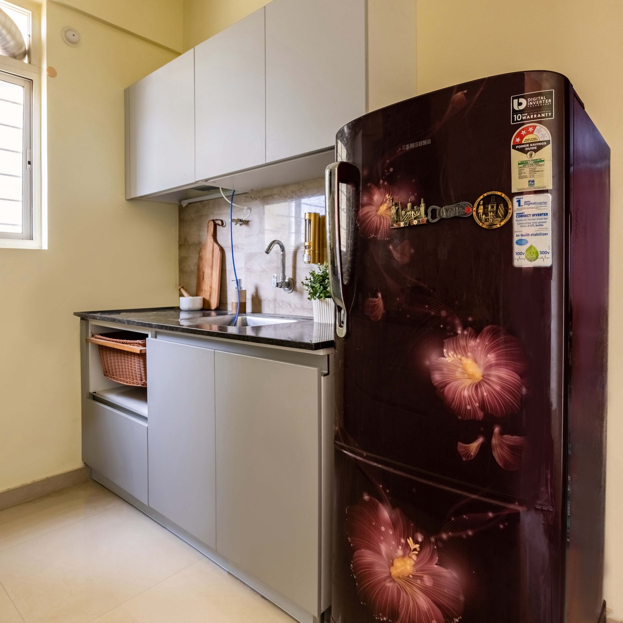 Parallel Contemporary Kitchen Design with Dove Grey Cabinets - 7x7 Ft ...