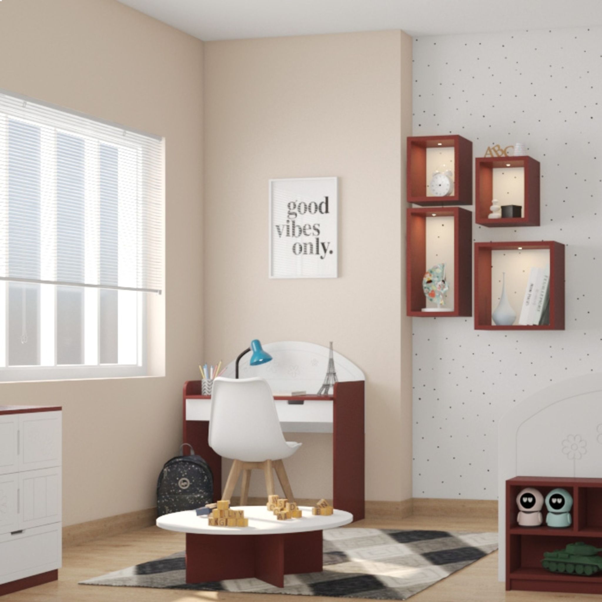Transform Your Home Office with Easy-to-Maintain Beige Wall Paint ...