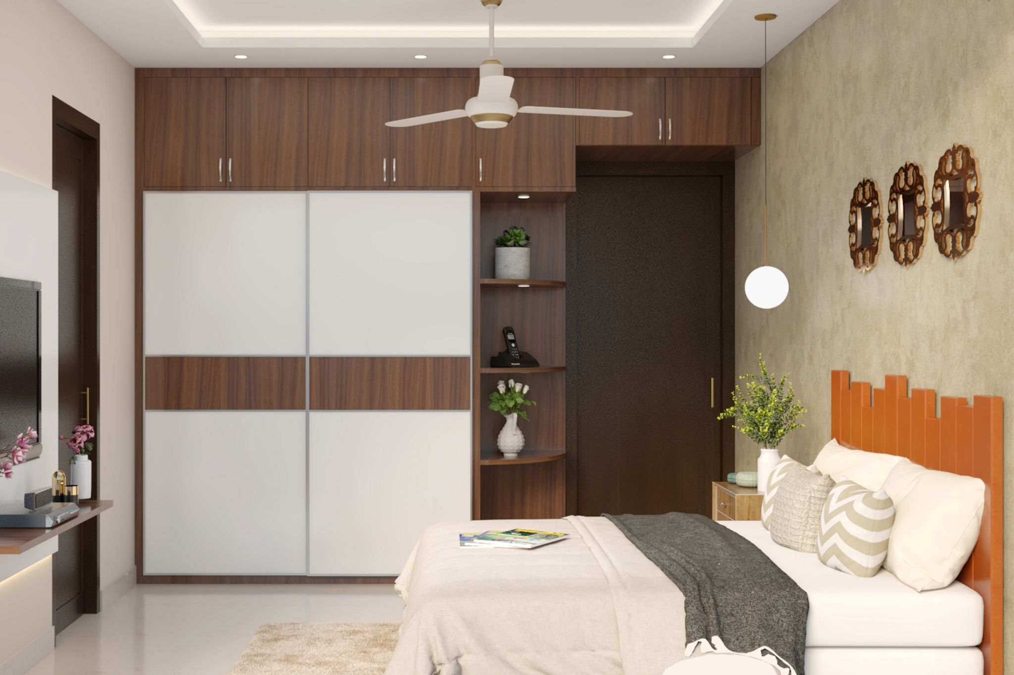 Classic Guest Room With Compact Layout | Livspace