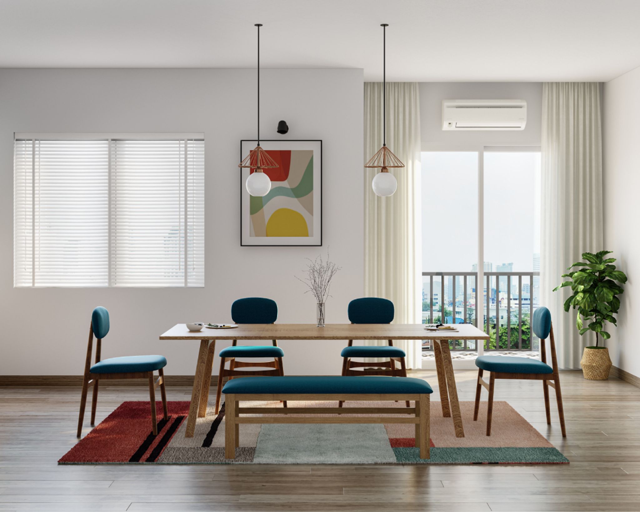 Brown Wood Flooring Design With A Matte Finish | Livspace