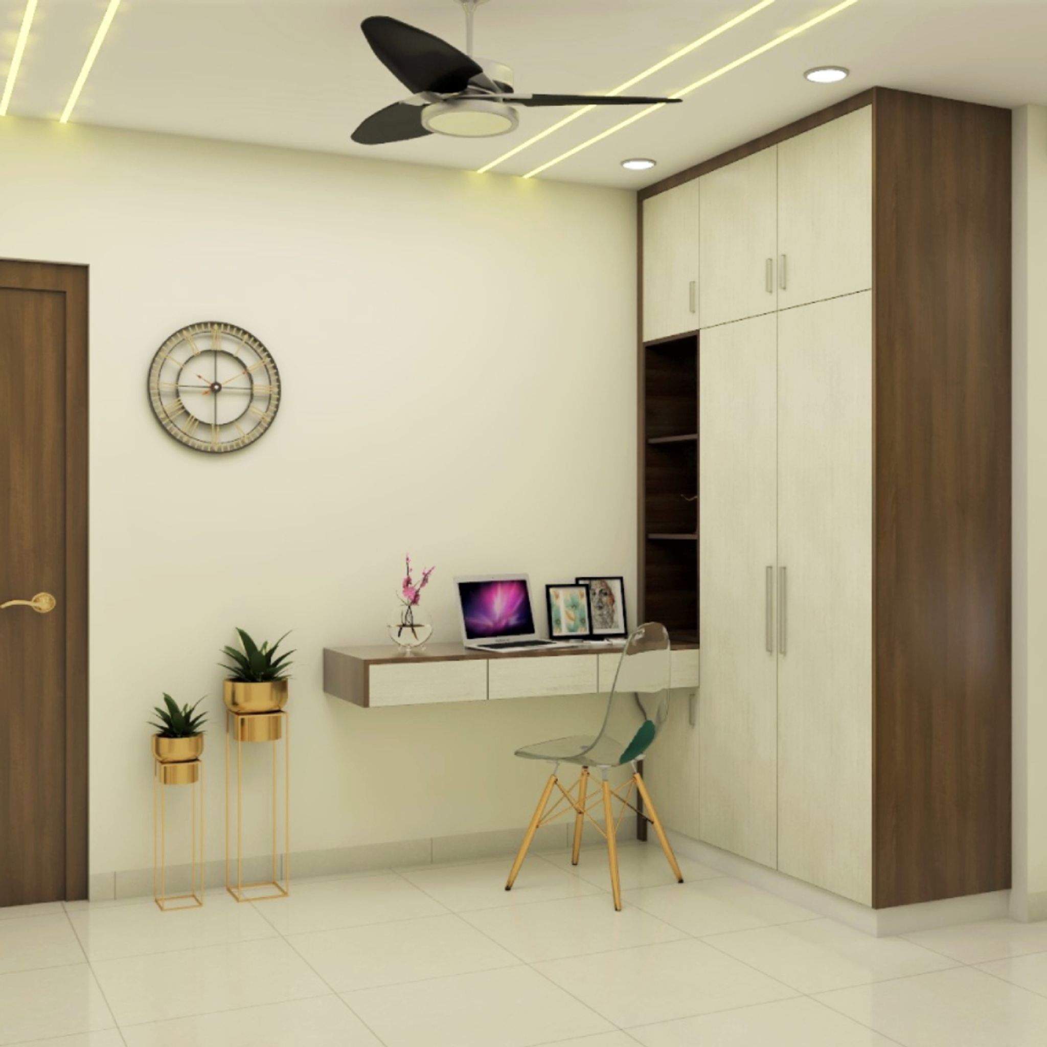 Compact Study Room Design For Room Corners | Livspace