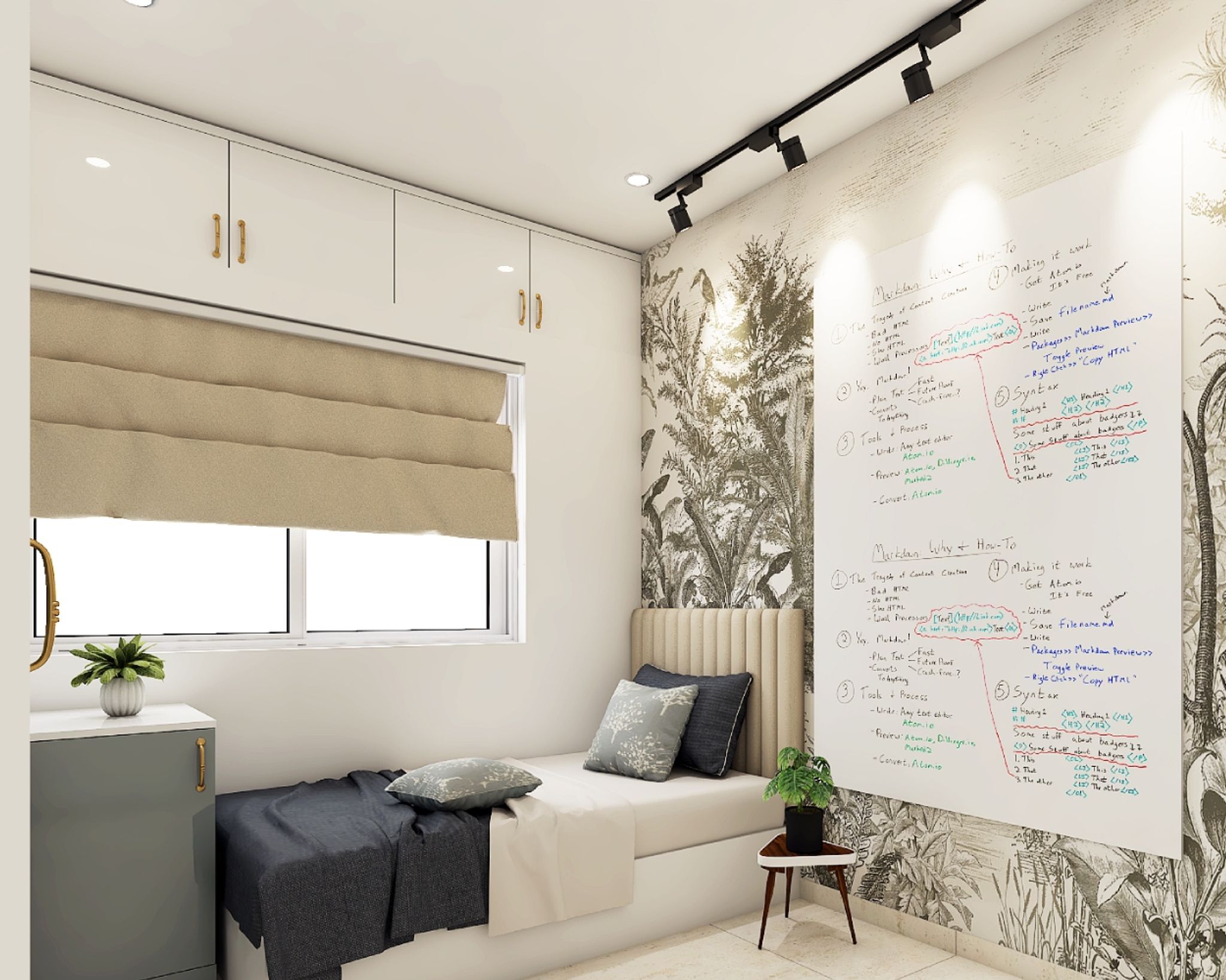 Silver Frosty And White Home Office Design | Livspace