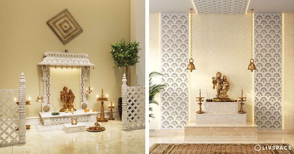 Marble Pooja Room Designs for Your Classy Home | Livspace