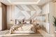 Spacious Modern Master Bedroom Design: King Bed, Wardrobe & Side Tables ...
