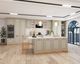 Modular Straight Kitchen Design With White Backsplash - 20x15 Ft | Livspace