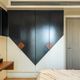 Spacious 4-Door Walnut Wooden Texture Wardrobe | Livspace