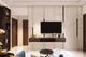 TV Unit Design With Fluted Wooden And Marble Panels | Livspace