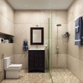Ceramic Matte Multicoloured Bathroom Tile Design - 250x250 mm | Livspace